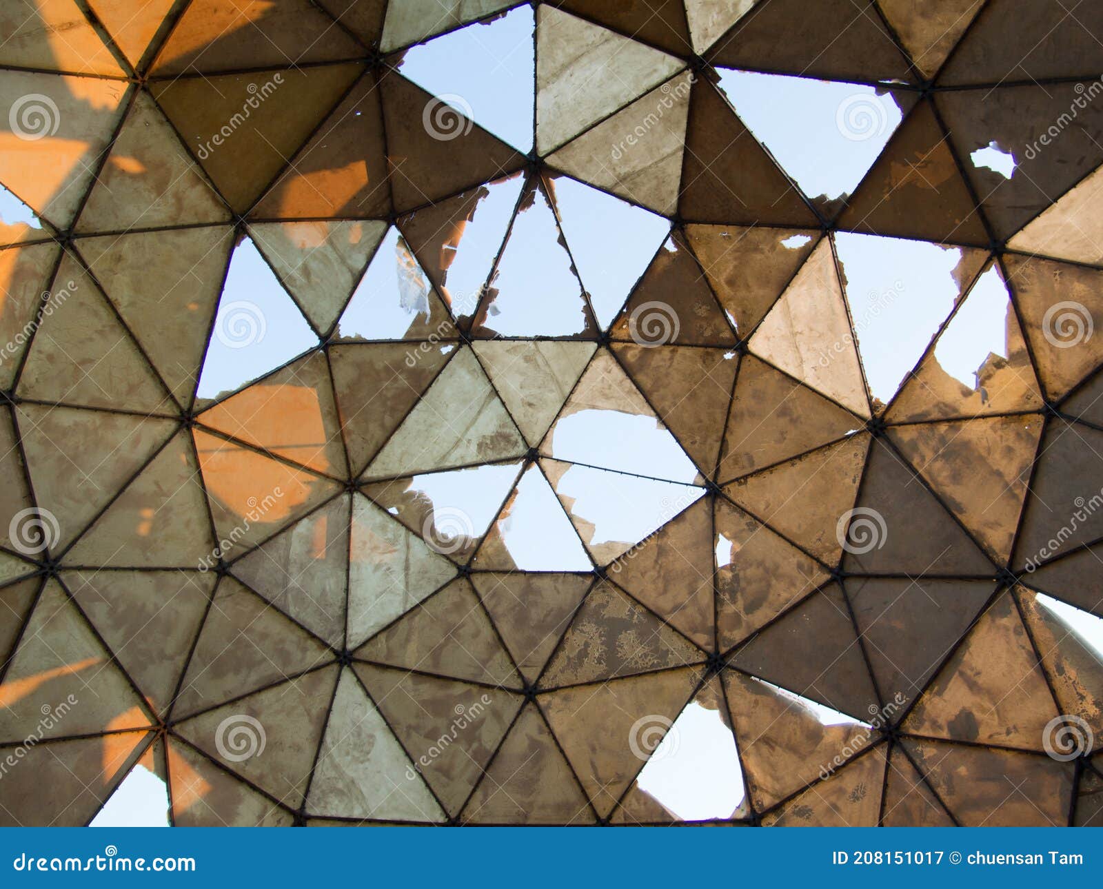 Broken Weather Tower Under Typhoon Stock Image - Image of weather ...