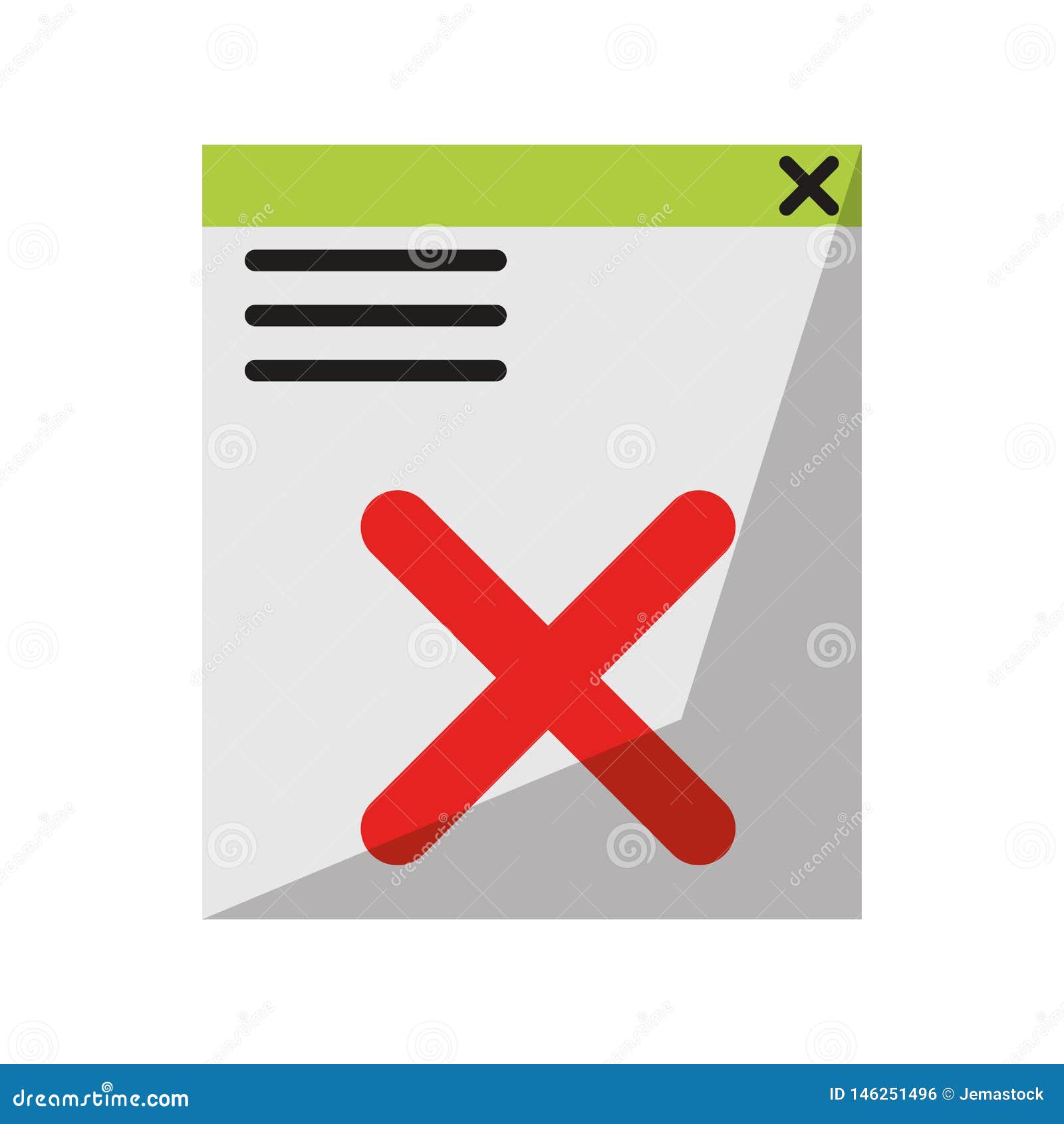 Broken website icon stock vector. Illustration of oops - 146251496