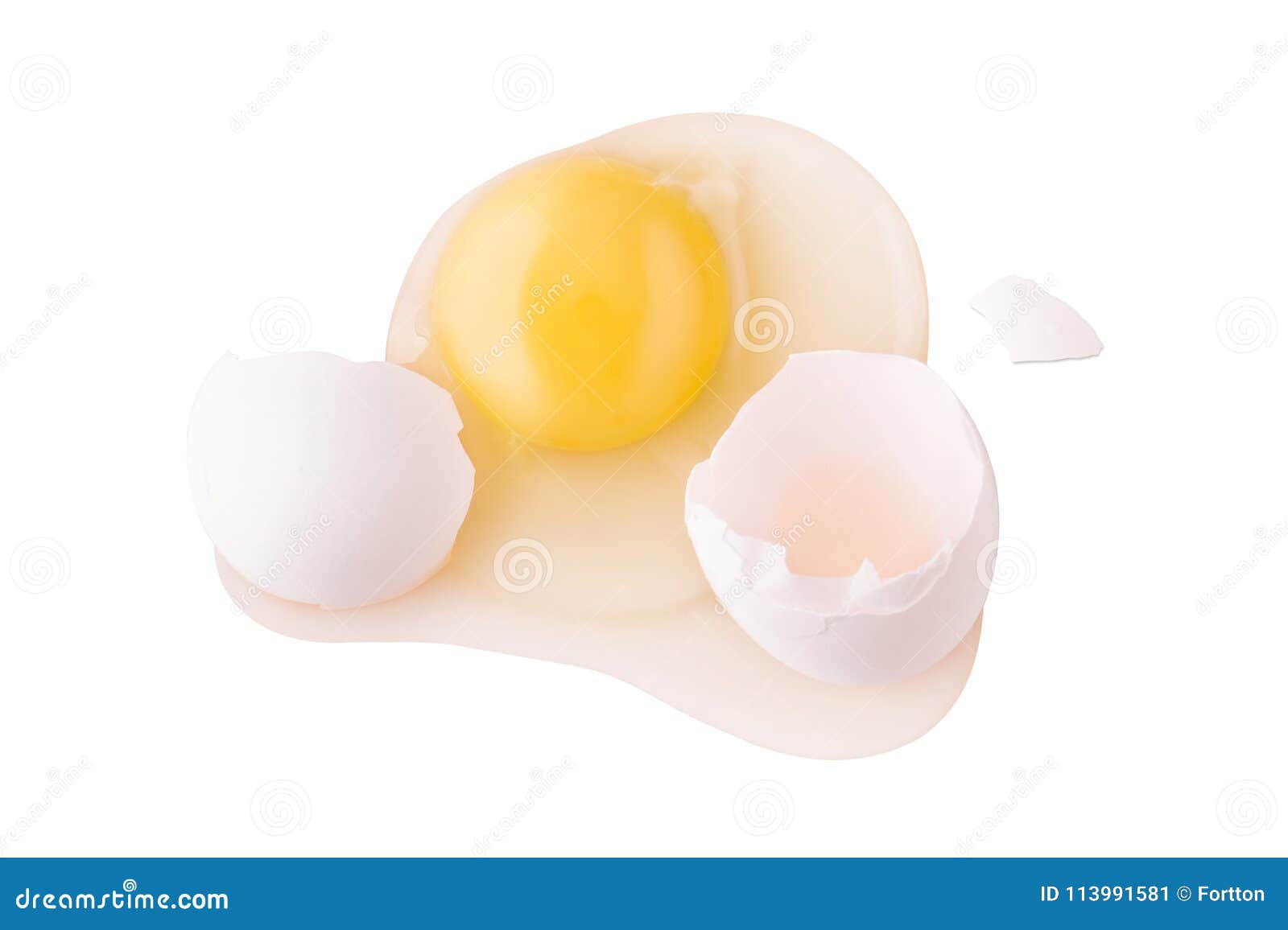 Broken Egg on White Background Stock Image - Image of cooking, organic ...