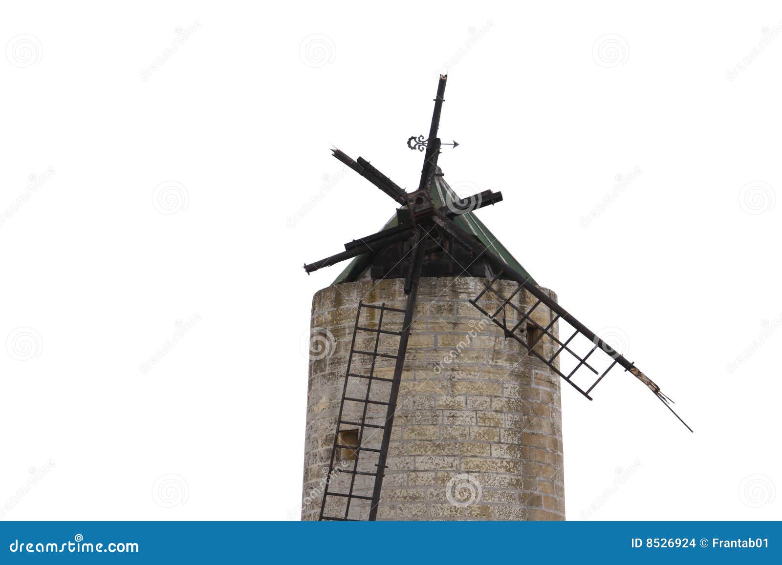 Broken windmill stock photo. Image of destructive, countryside - 8526924