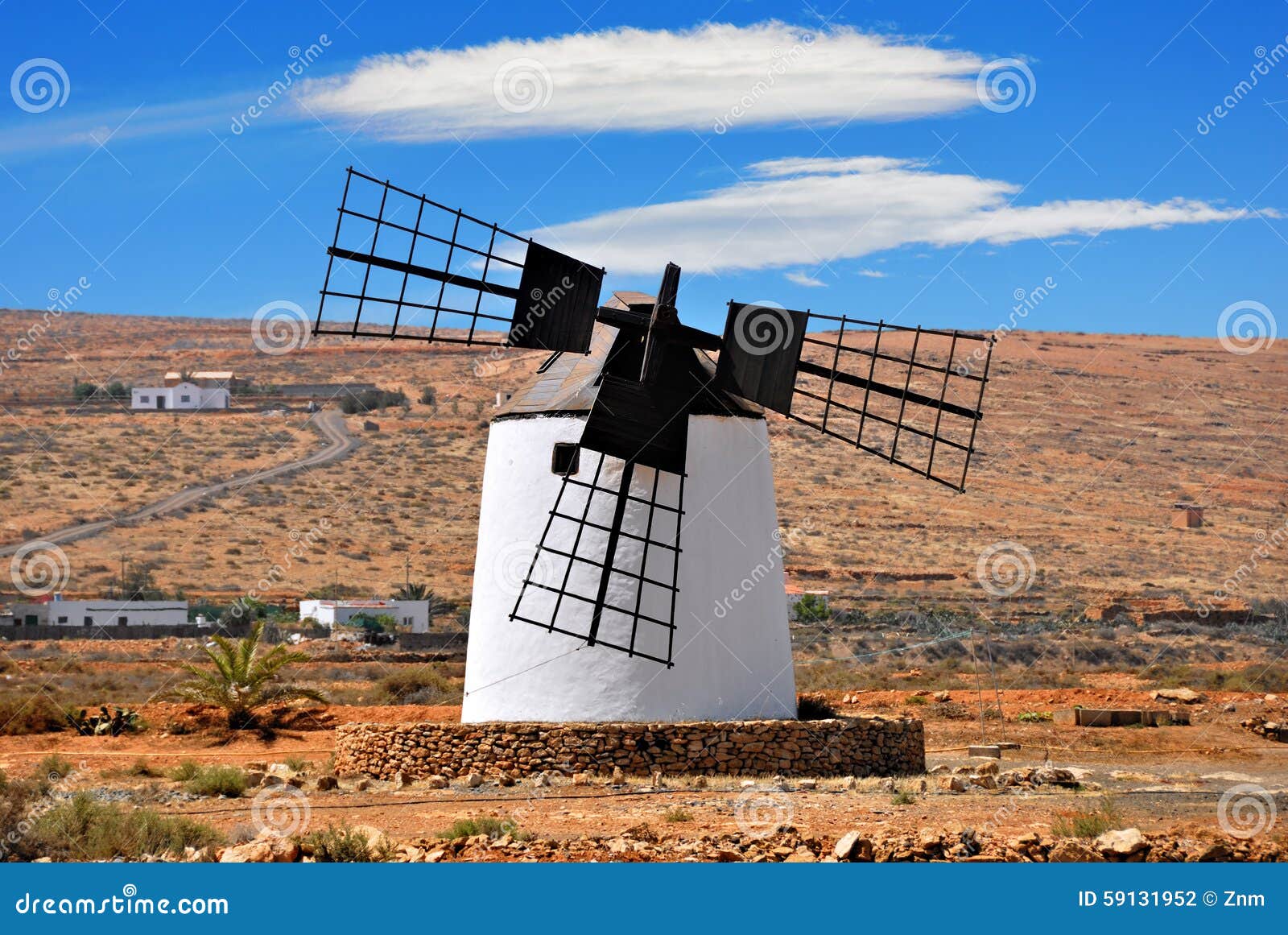 Broken windmill stock photo. Image of spain, abandoned - 59131952