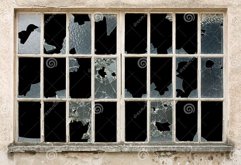 Broken window stock photo. Image of destroyed, glass - 16186730