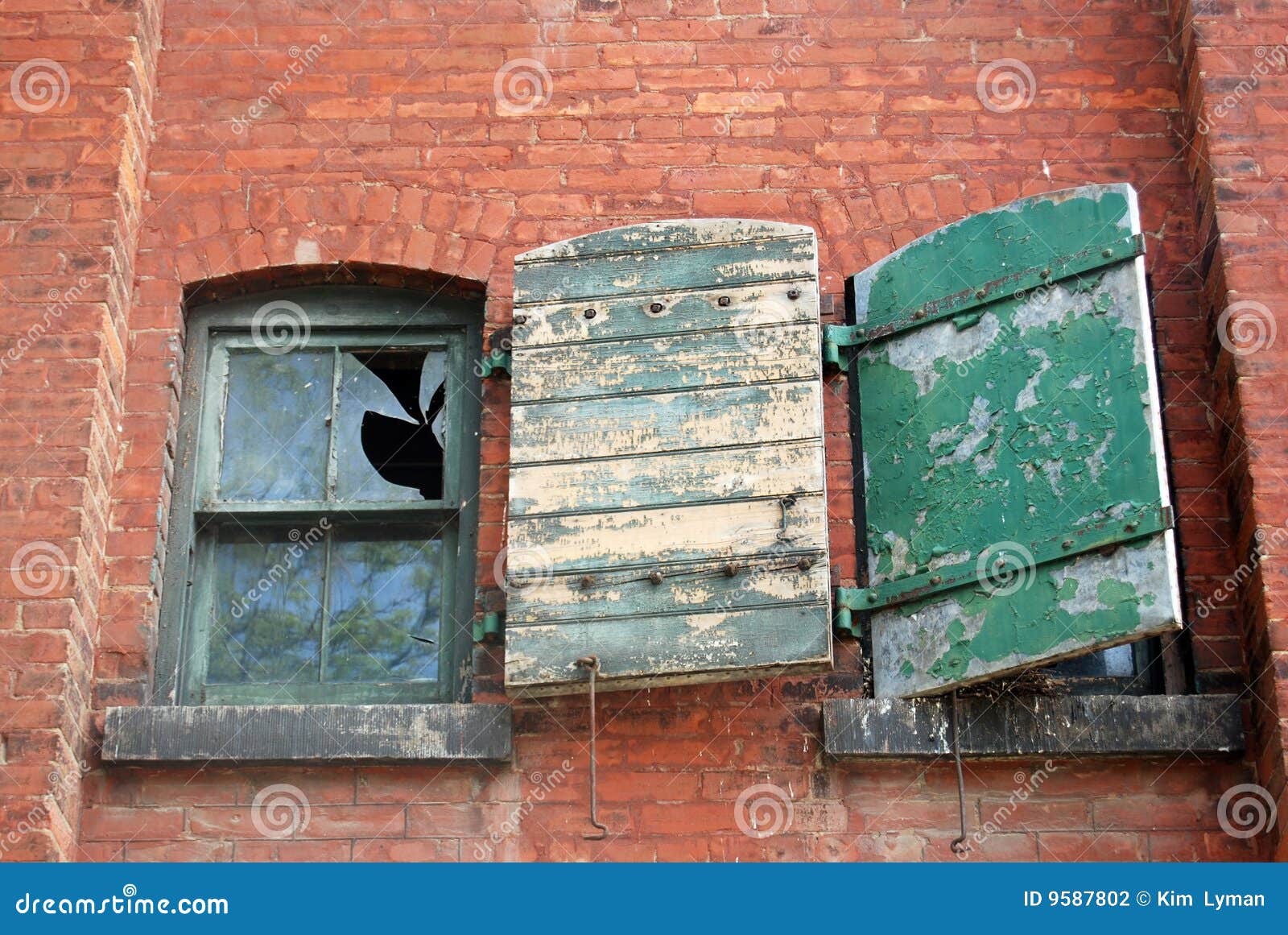 Broken Window stock photo. Image of destruction, frame - 9587802