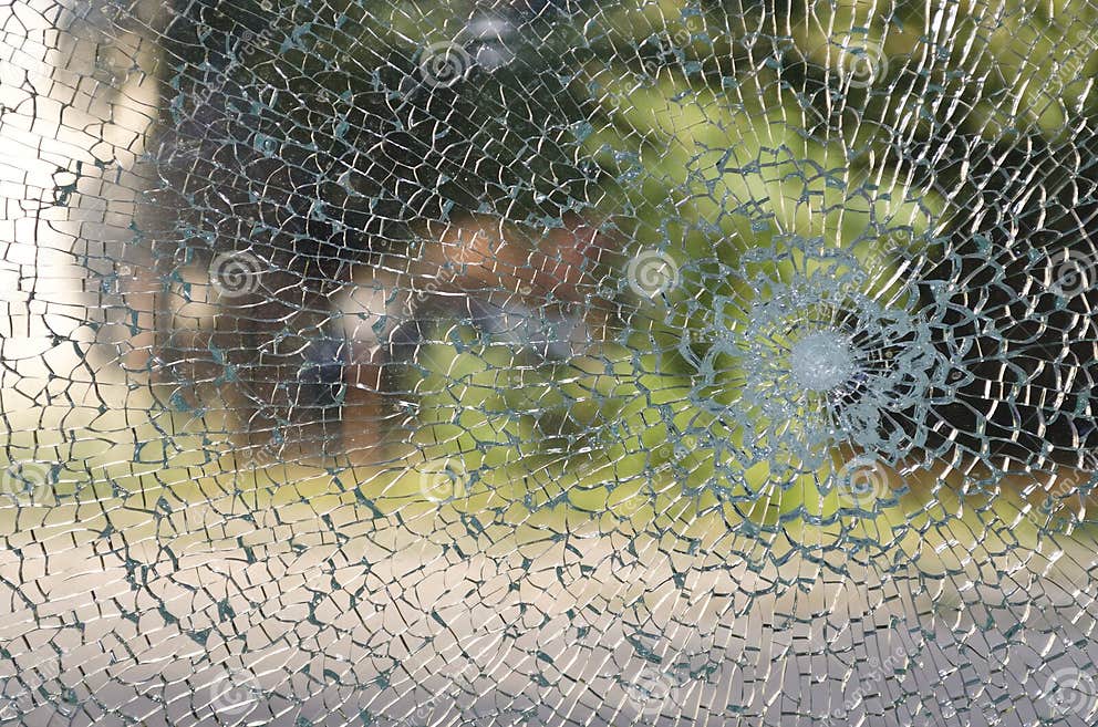 Broken window stock image. Image of fracture, countryside - 62308813
