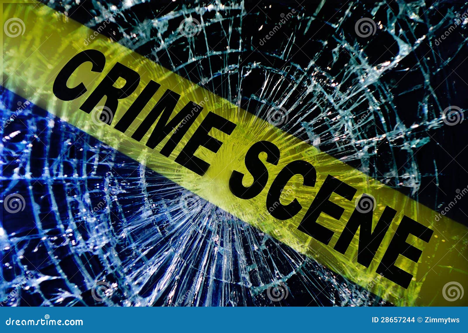 Broken window crime scene stock photo. Image of glass - 28657244