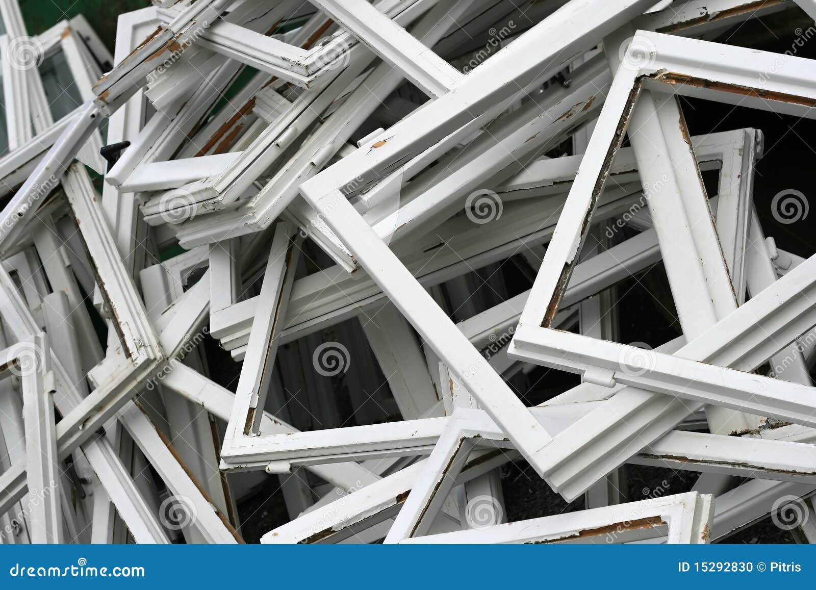 Broken window frame stock photo. Image of stack, closeup - 15292830