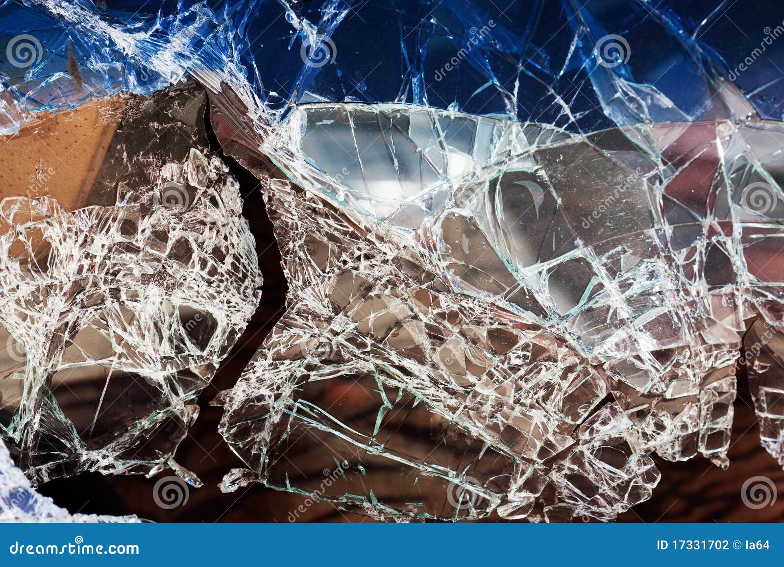 Broken window glass stock photo. Image of exterior, cracked - 17331702
