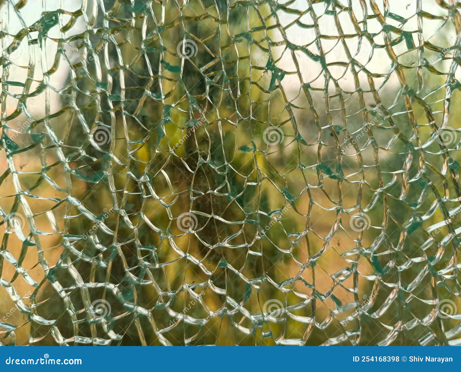 Broken Window Glass Picture, Cracks in Glass Stock Photo - Image of ...