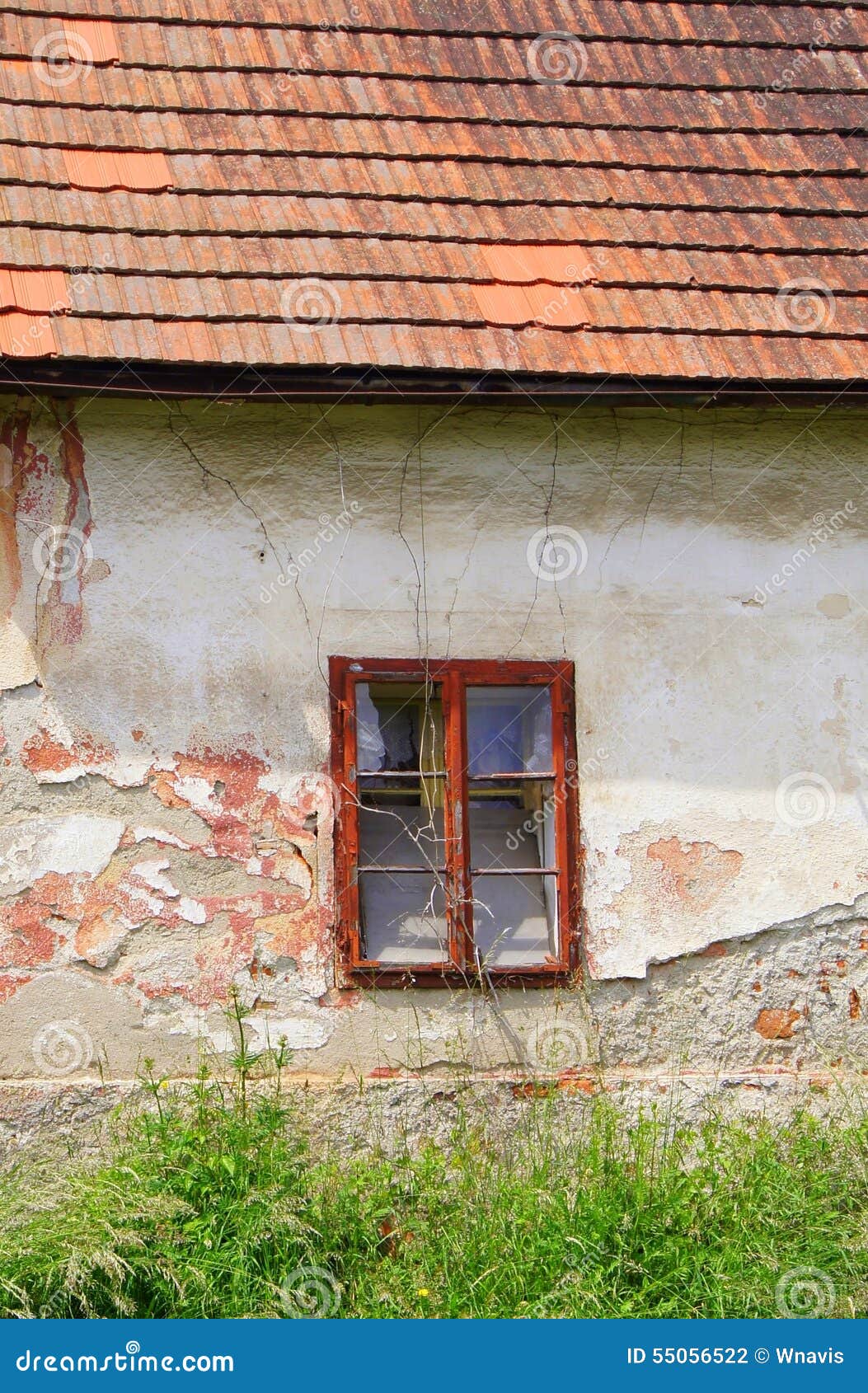 Broken window in the house stock photo. Image of abstract - 55056522
