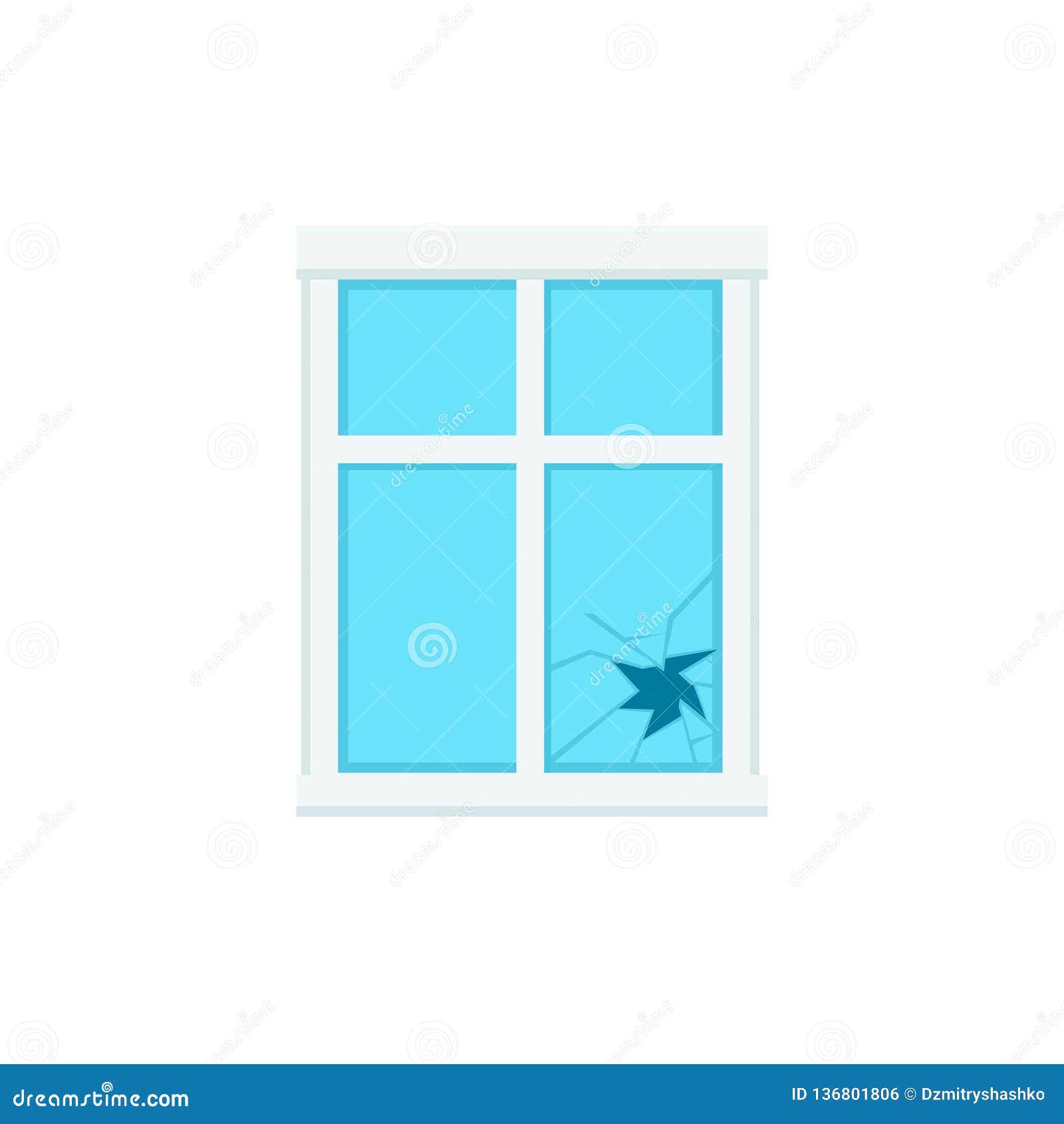 Broken Window Glass. Broken Windshield, Shattered Glass Or Crack ...