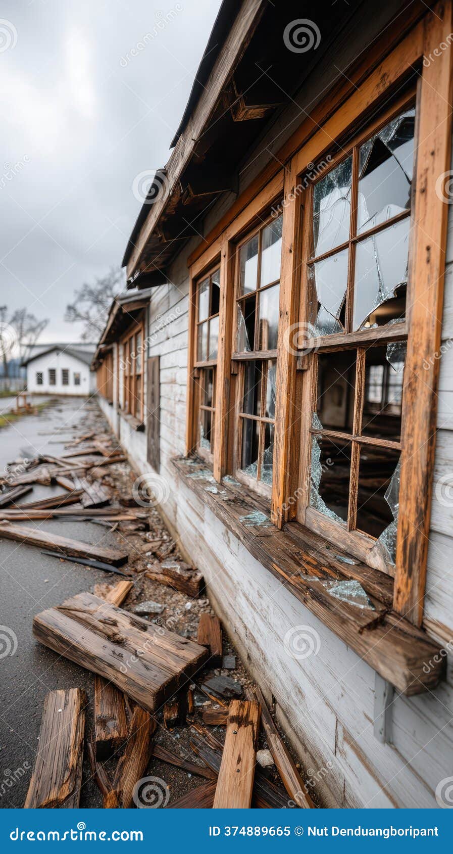 Hurricane Damage Aftermath. Destroyed House. Debris Pile. Home Wrecked ...