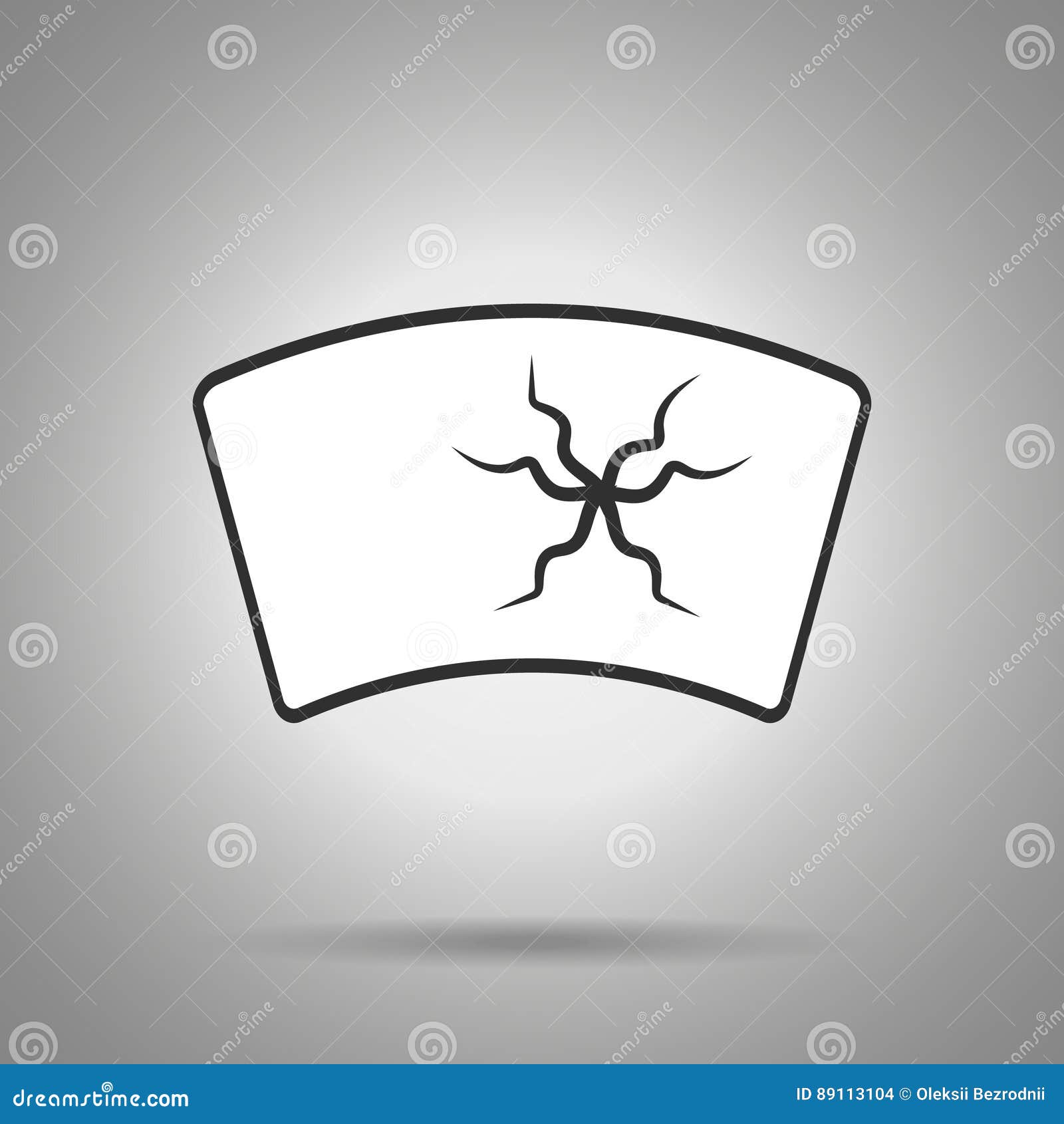 Windshield Icon Vector From Car Repair Collection. Thin Line Windshield ...