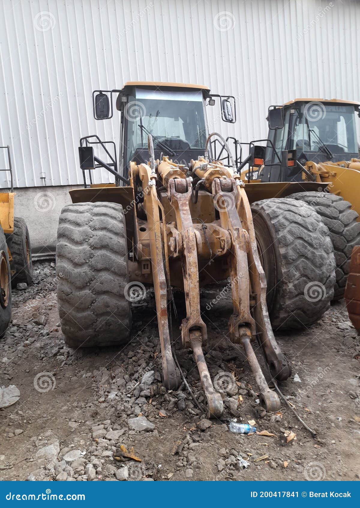Broken work machine stock image. Image of iron, wood - 200417841
