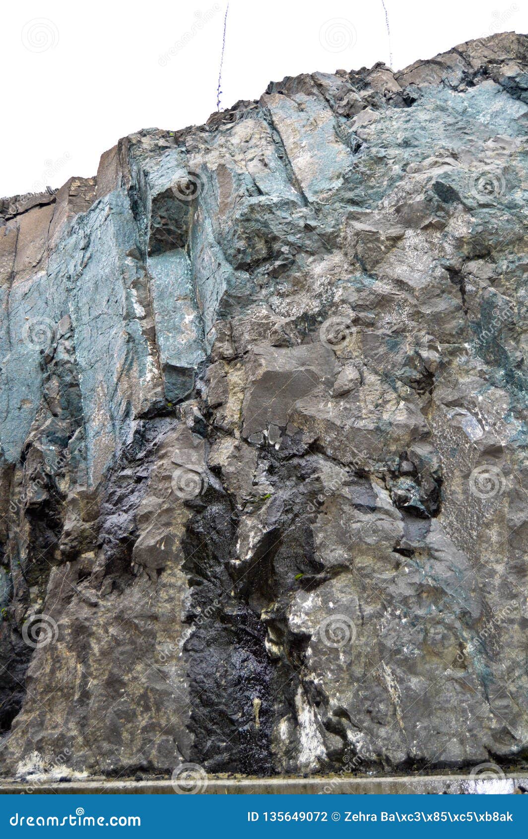 Broken rock textures stock photo. Image of architecture - 135649072