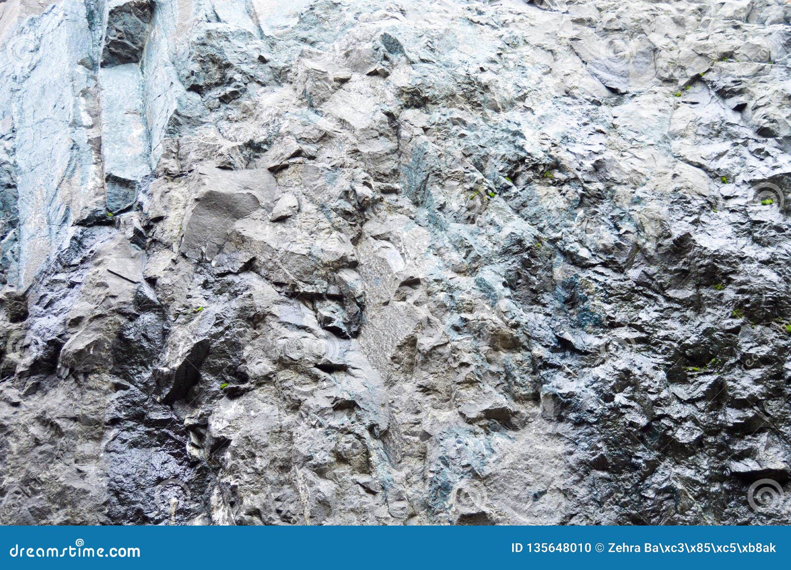 Broken rock textures stock photo. Image of exterior - 135648010