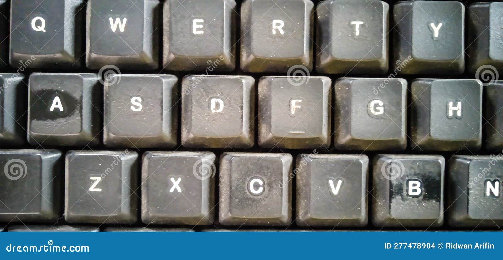 Broken and Worn Looking Computer Keyboard Stock Photo - Image of ...