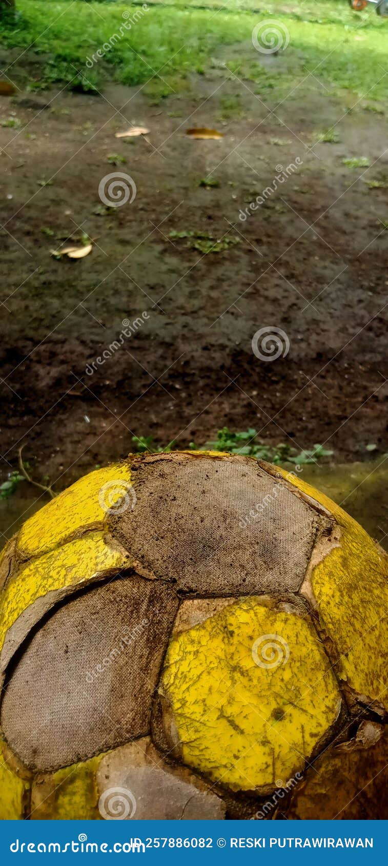 Broken and Worn Soccer Ball Stock Photo - Image of ball, worn: 257886082