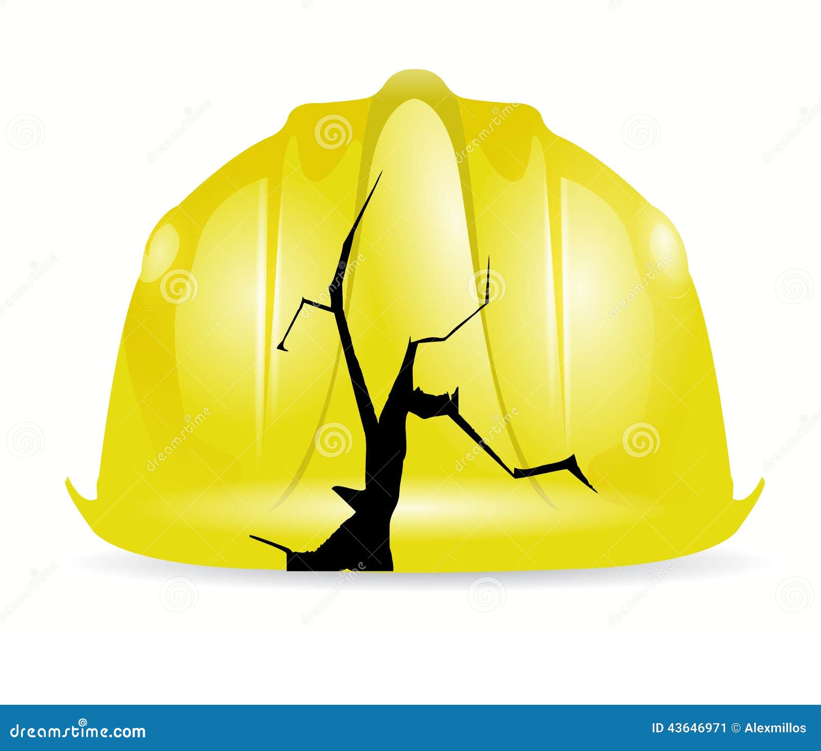 Broken Helmet In Blood Stock Illustration | CartoonDealer.com #65737945