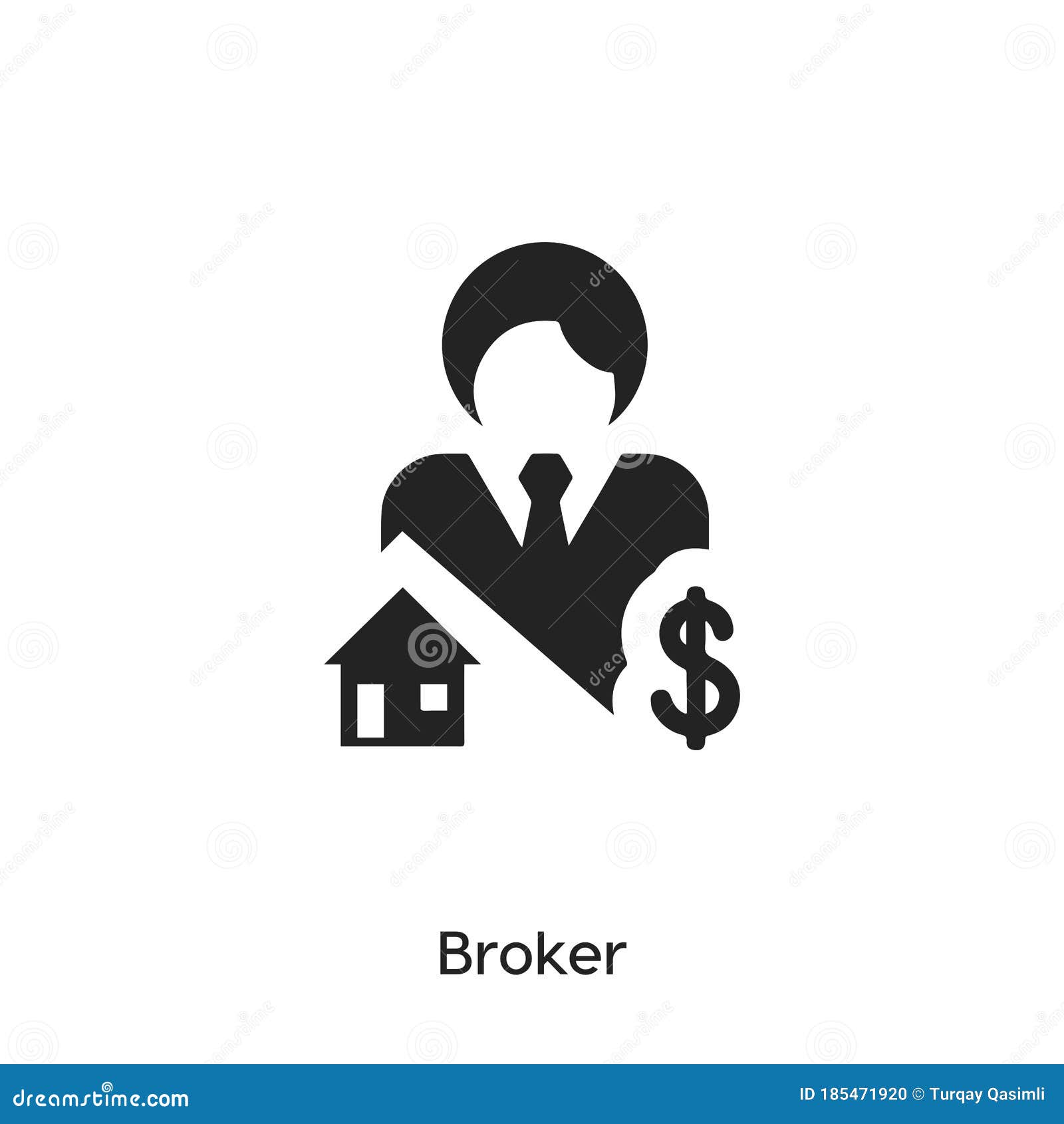 Broker Icon Vector. Broker Icon Vector Symbol Illustration. Modern ...