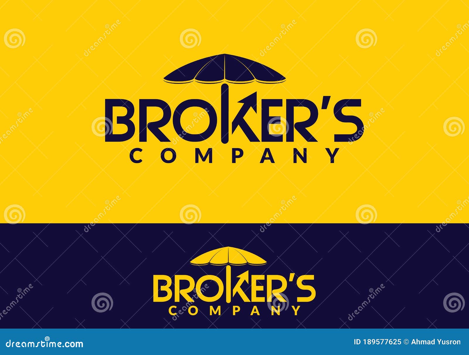 Broker`s Business Professional Logo Template Stock Illustration ...