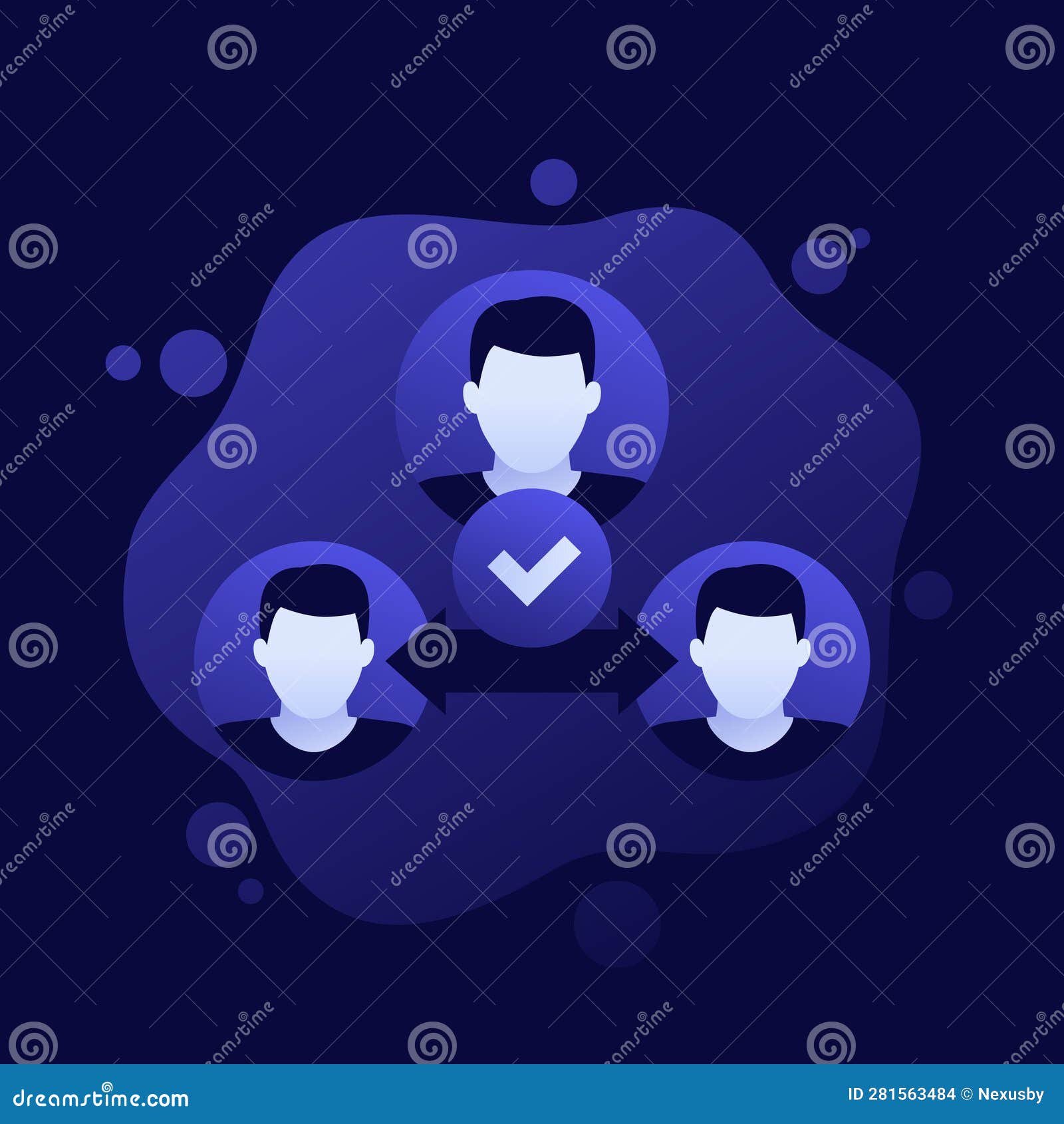 Broker or Third Party Icon, Vector Design Stock Vector - Illustration ...