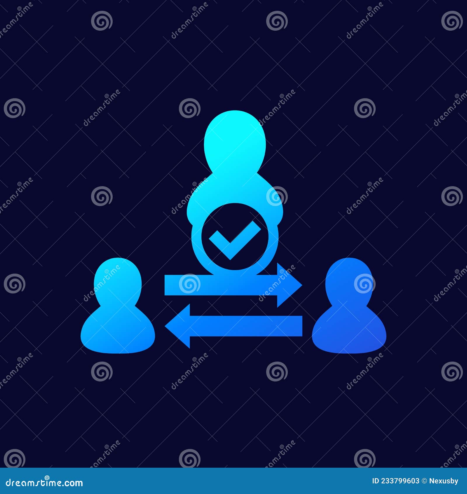Broker or Third Party Icon for Web Stock Vector - Illustration of ...