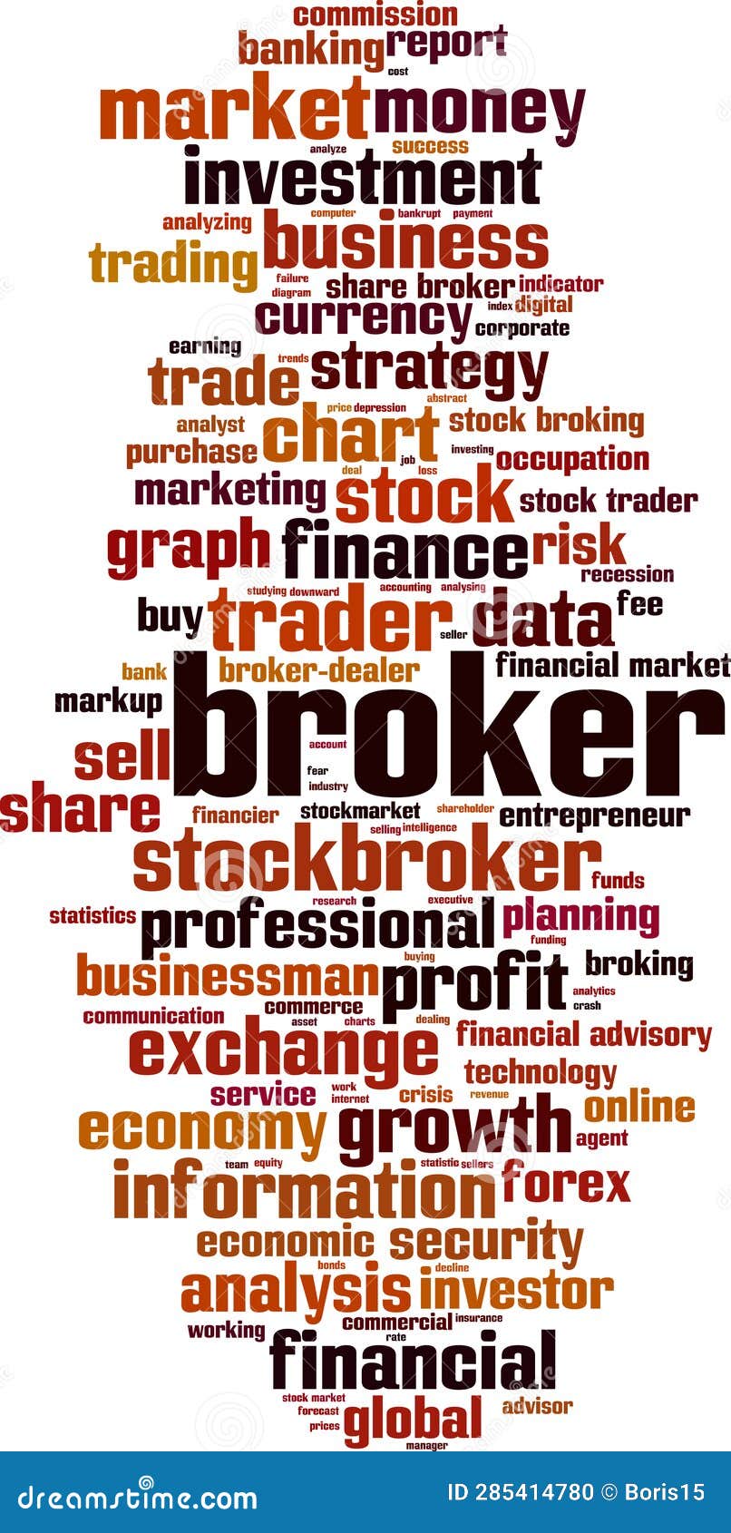 Broker word cloud stock vector. Illustration of investor - 285414780