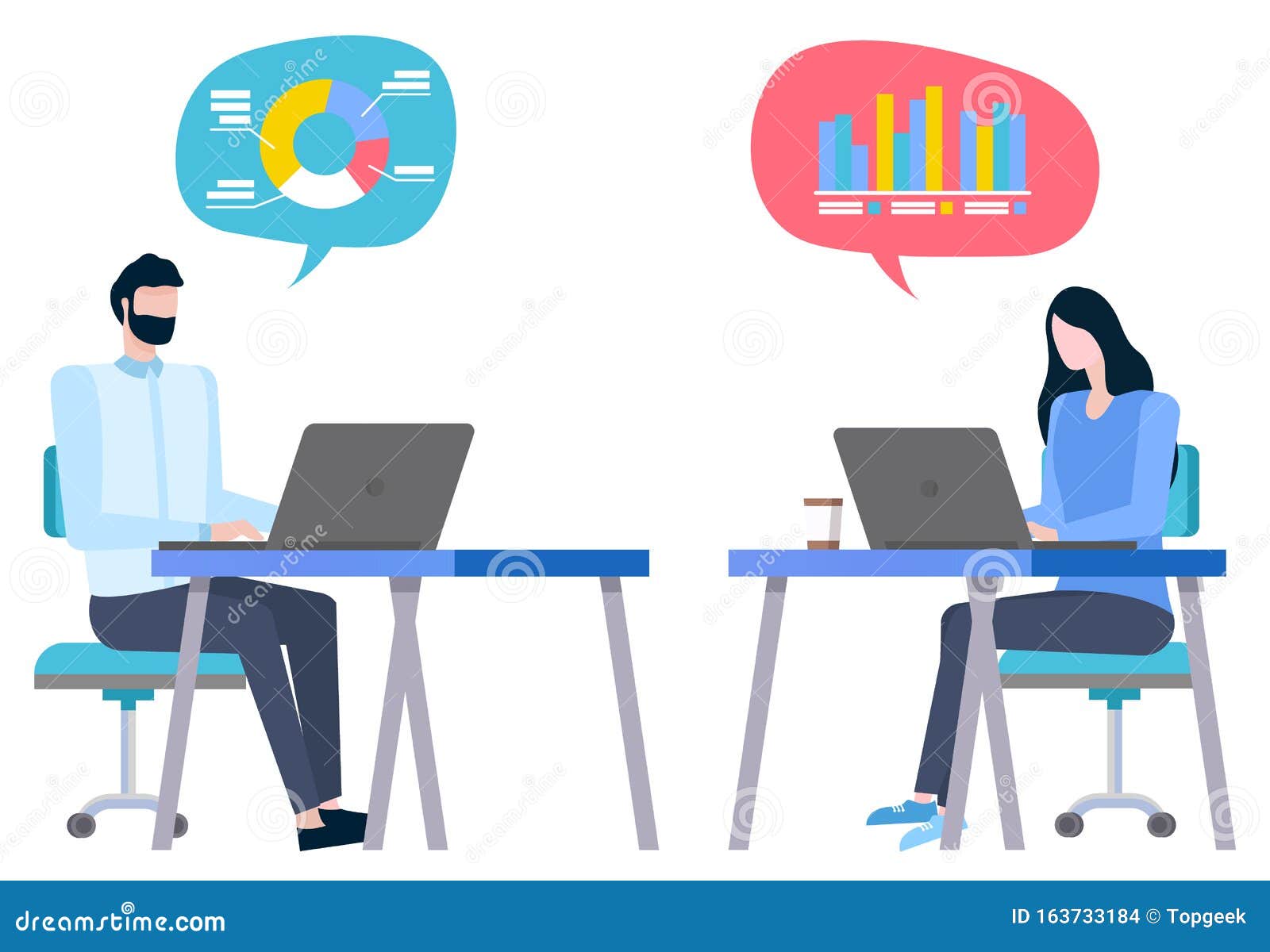 Corporate Woman Thinking Computers Stock Illustrations – 15 Corporate ...