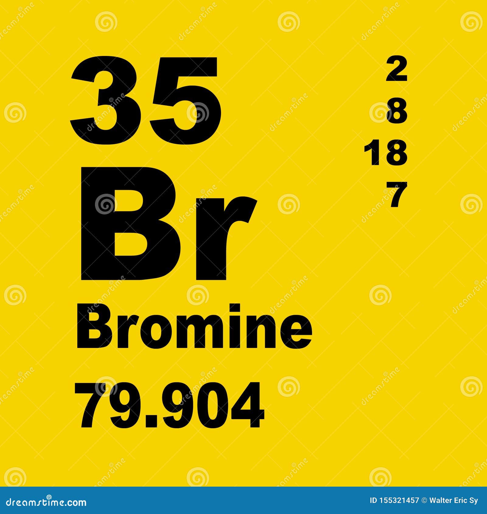 Periodic Table of Elements: Bromine Stock Illustration - Illustration ... Periodic Table of Elements: Bromine Stock Illustration - Illustration ...