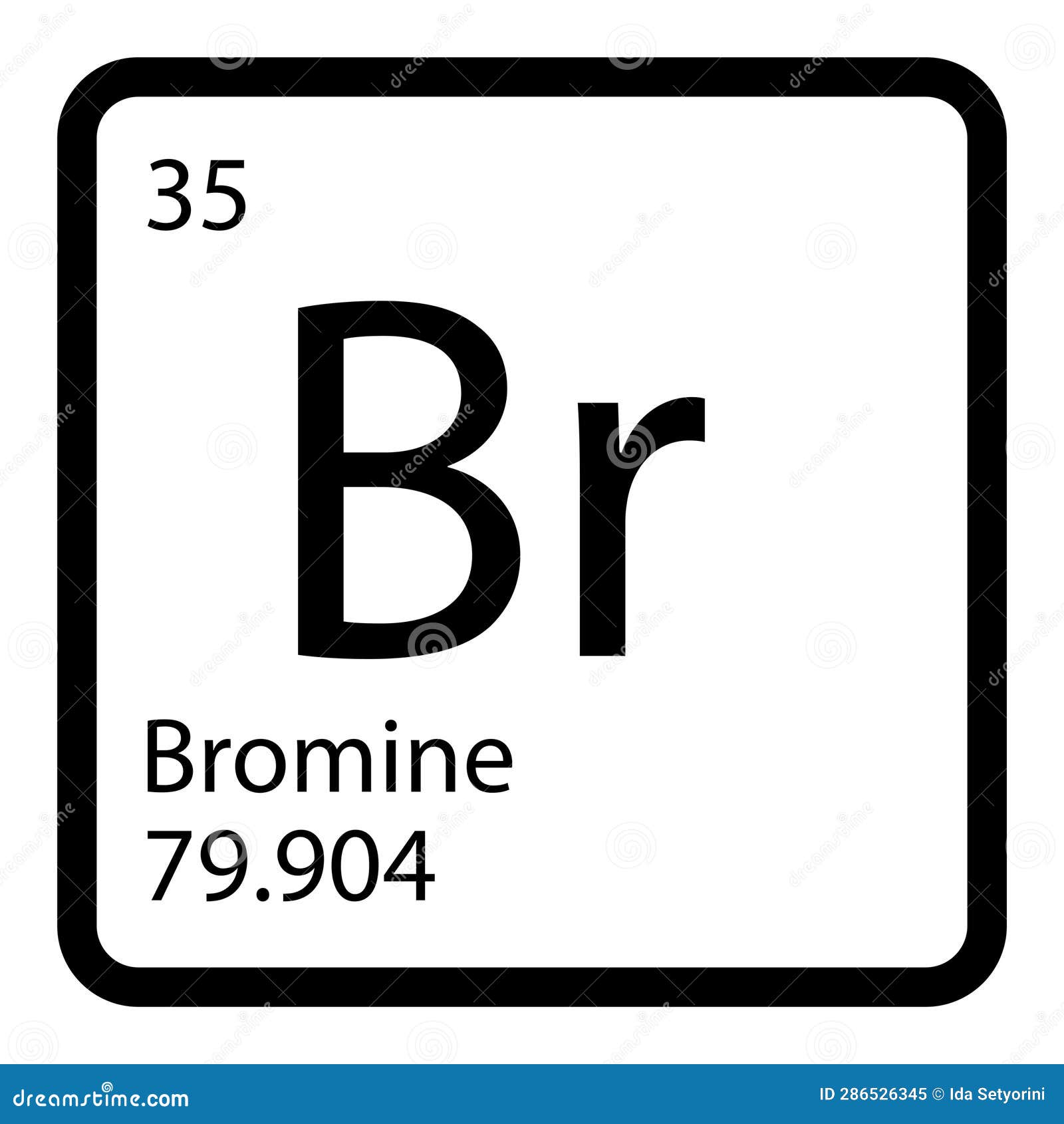 Bromine icon vector stock illustration. Illustration of laboratory ...