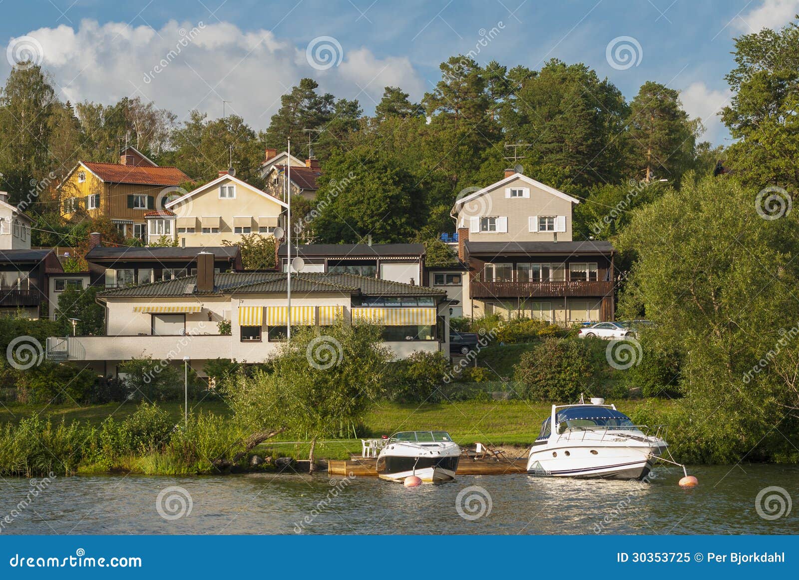 Bromma de vivienda sueco imagen editorial. Imagen de verano - 30353725