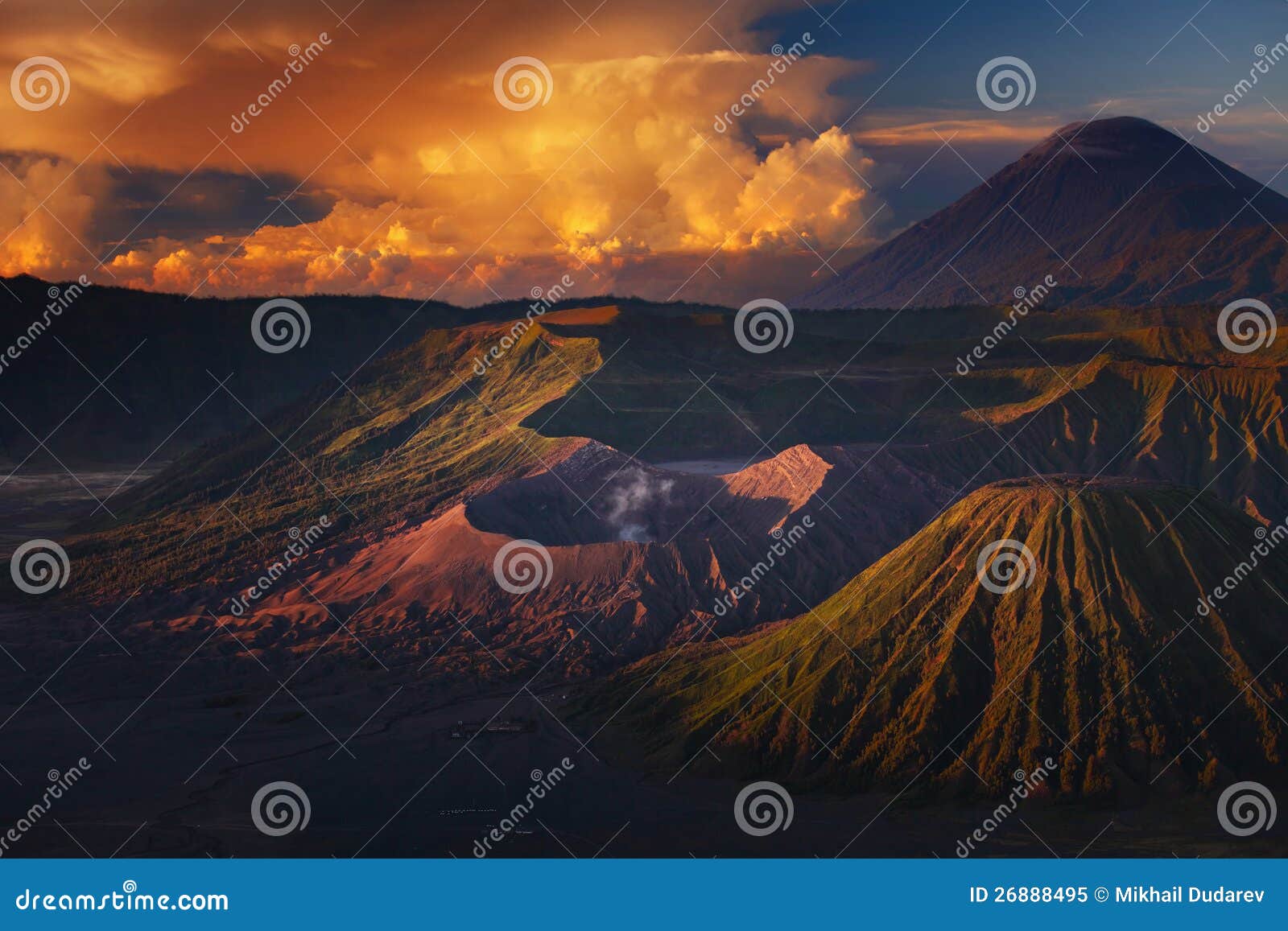 Bromo stock image. Image of dark, park, indonesia, gunung - 26888495