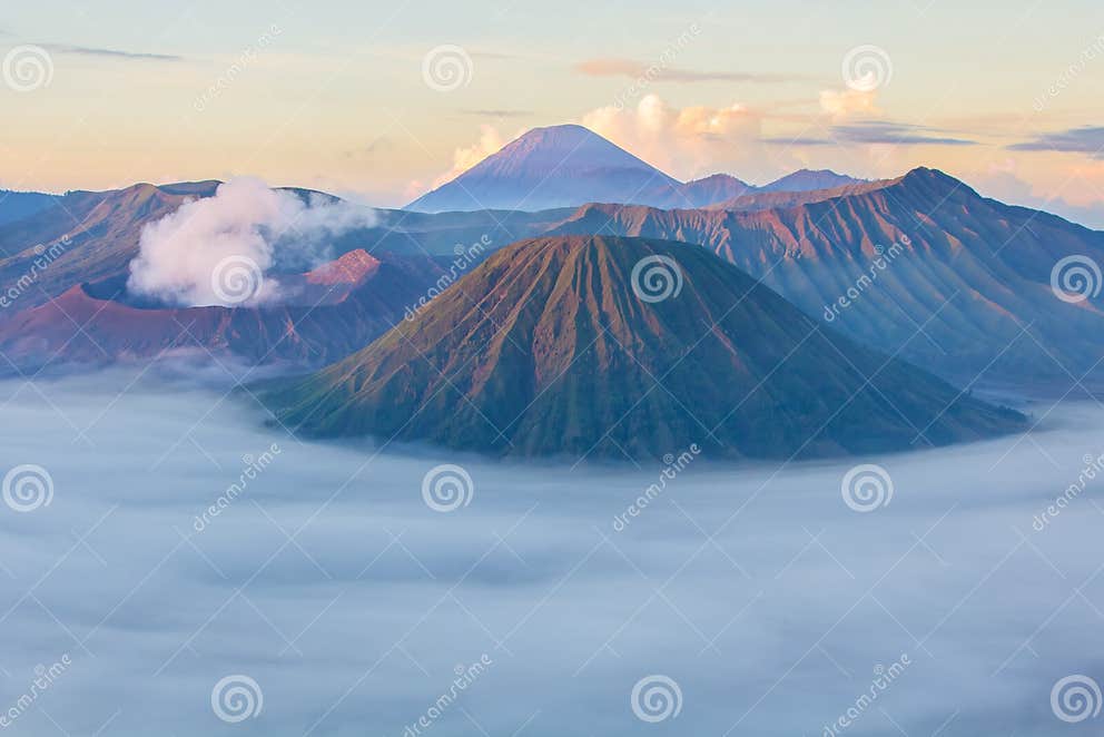 Bromo Mountain in East Java, Indonesia Stock Image - Image of surabaya ...