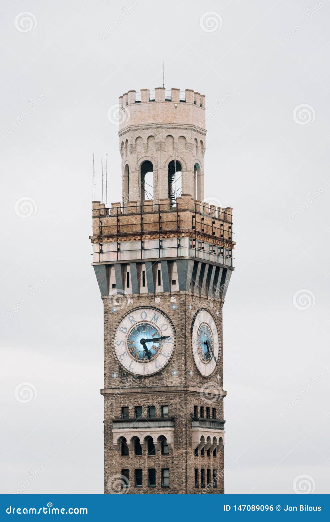 The Bromo-Seltzer Tower in Downtown Baltimore, Maryland Stock Photo ...