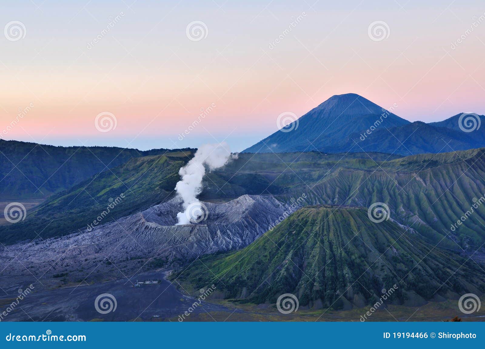 Bromo Volcano stock photo. Image of scenic, morning, view - 19194466