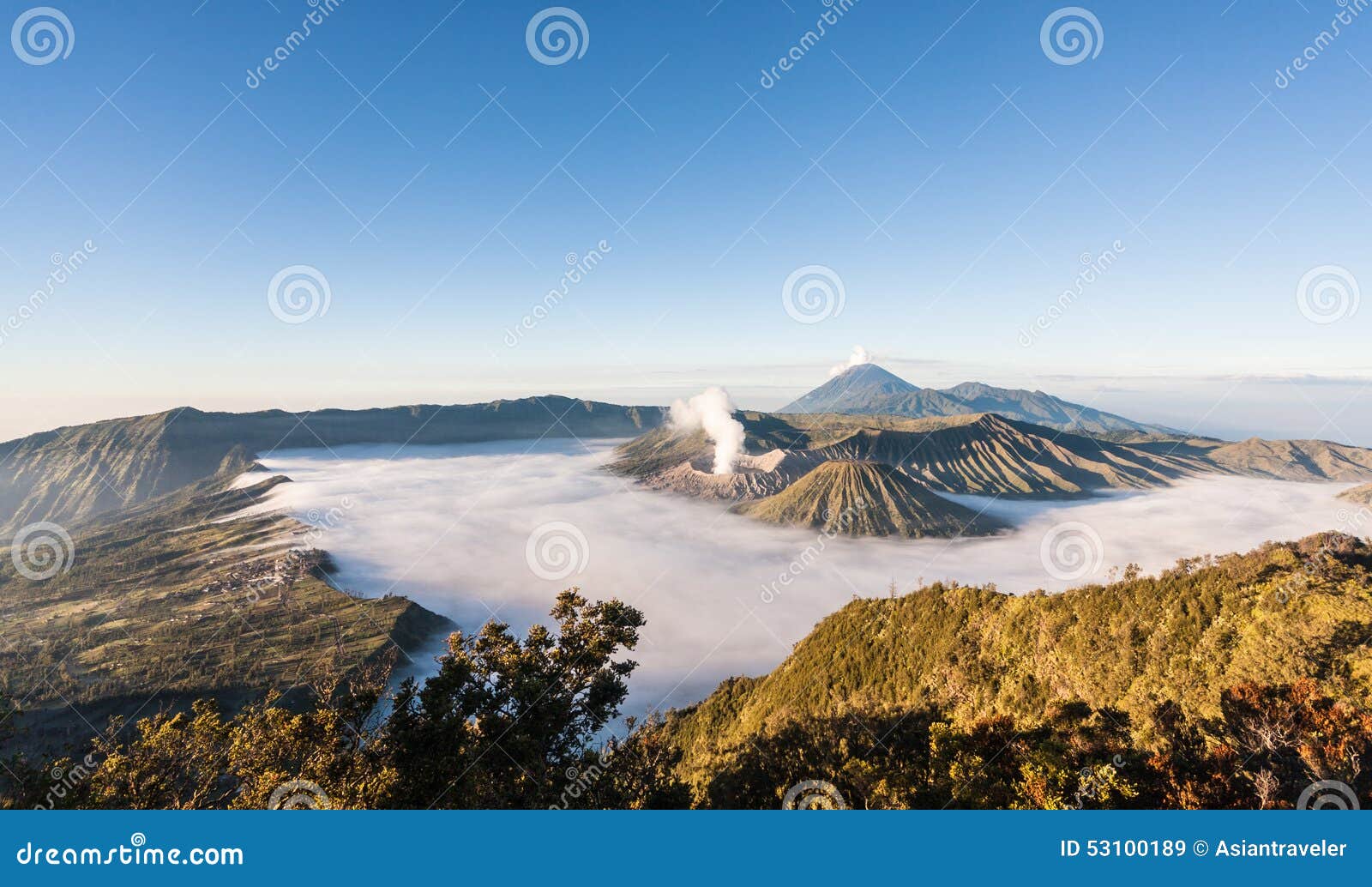 Bromo volcano stock image. Image of bromo, landmark, beauty - 53100189