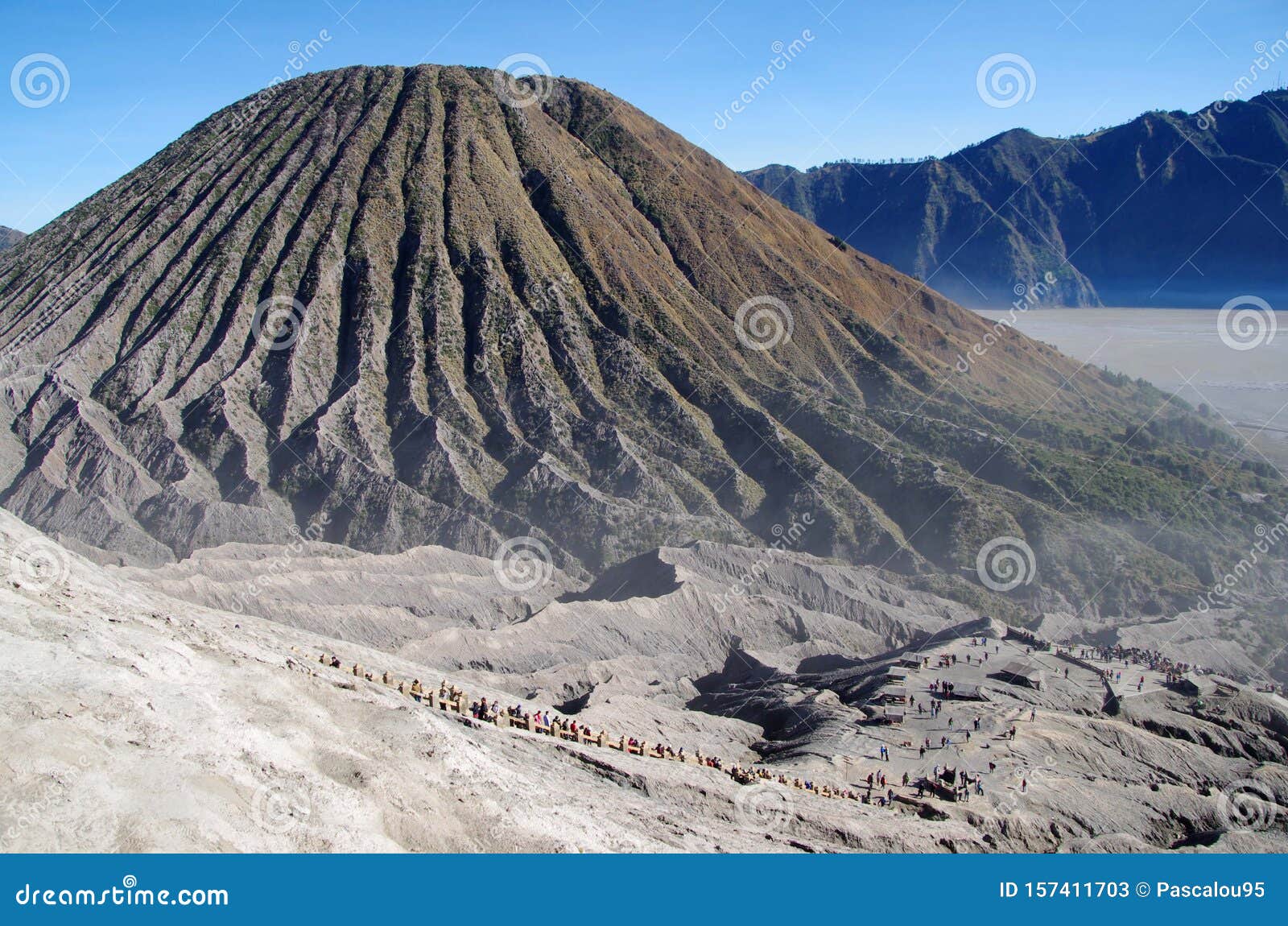 The Bromo Volcano and the Tengger Caldera in Indonesia Stock Image ...