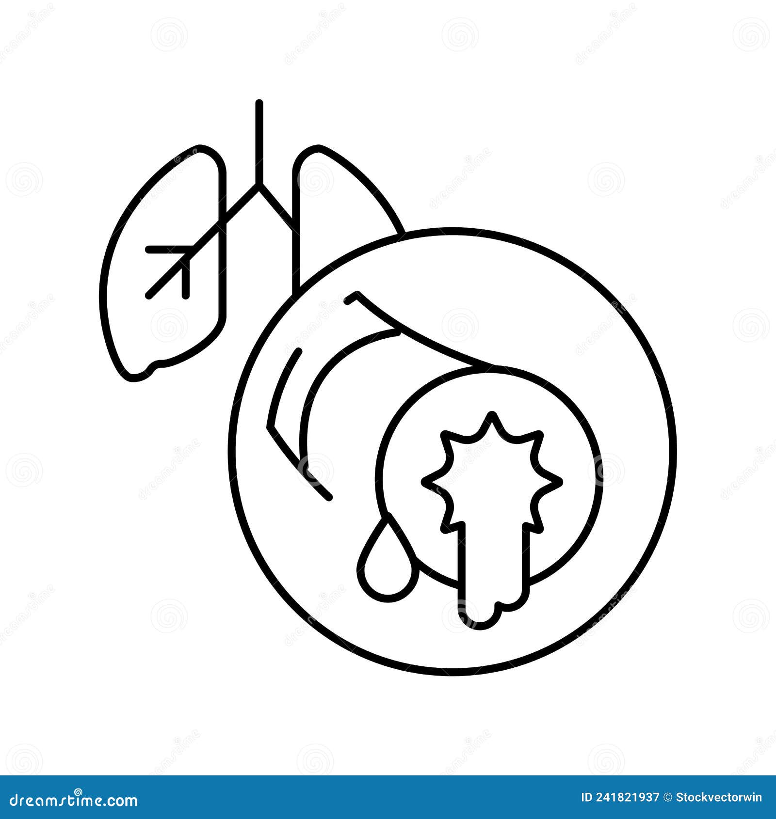 Bronchiectasis Respiratory Disease Neon Glow Icon Illustration Cartoon ...