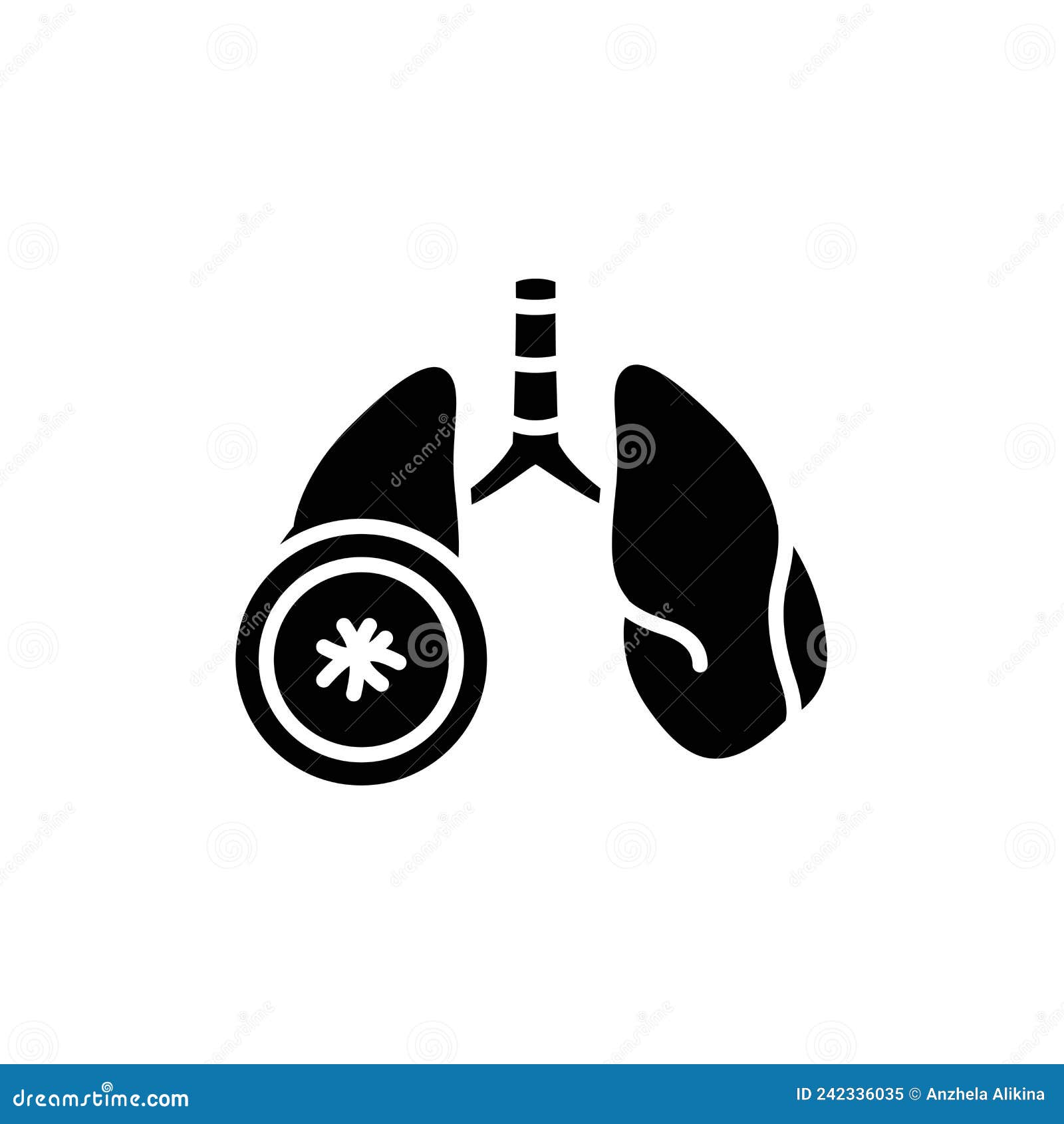 Bronchitis Line Icons. Infographic Symbol. Vector Sign For Web Graphic ...