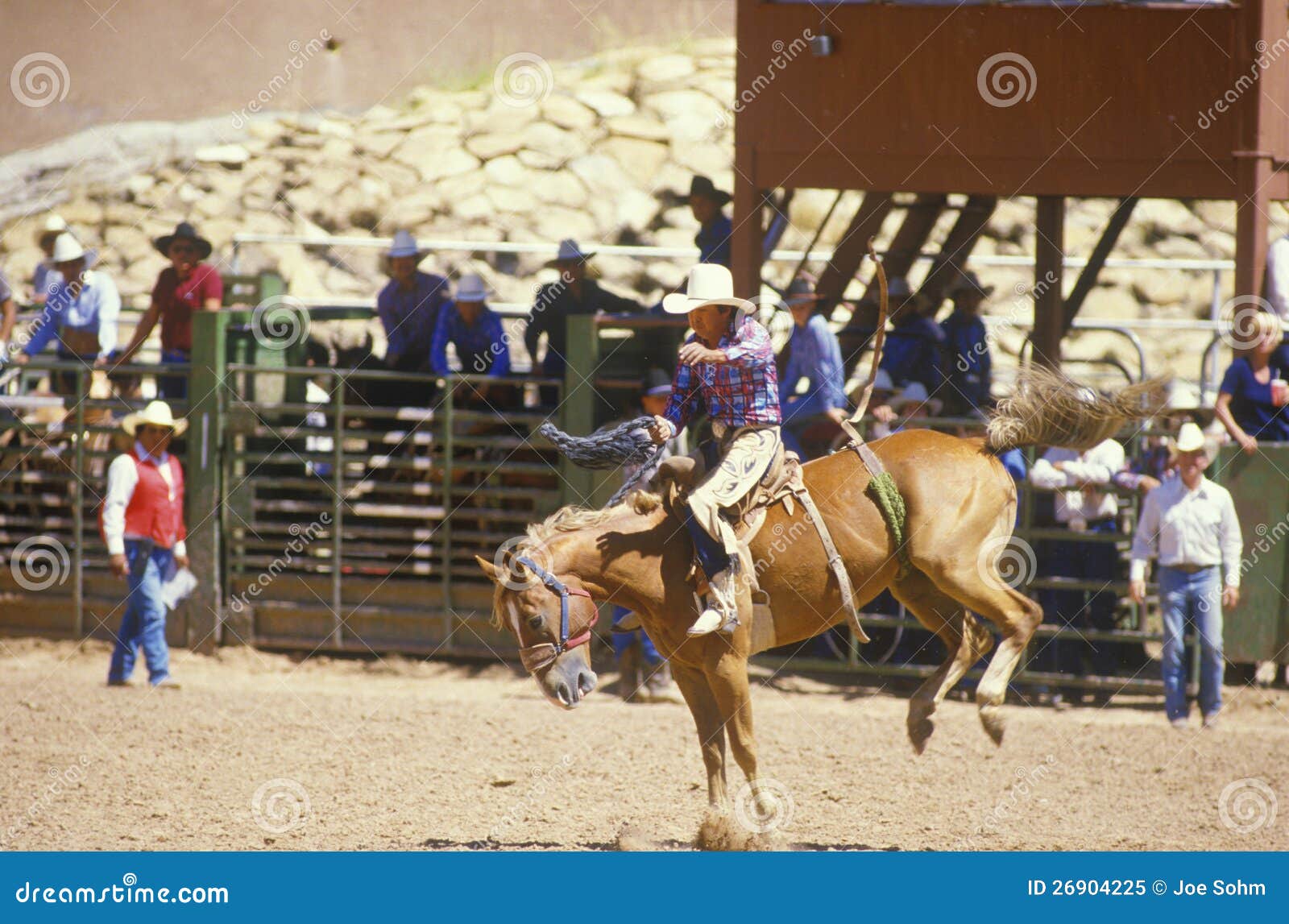 Bronco riding editorial image. Image of rodeo, horseback - 26904225