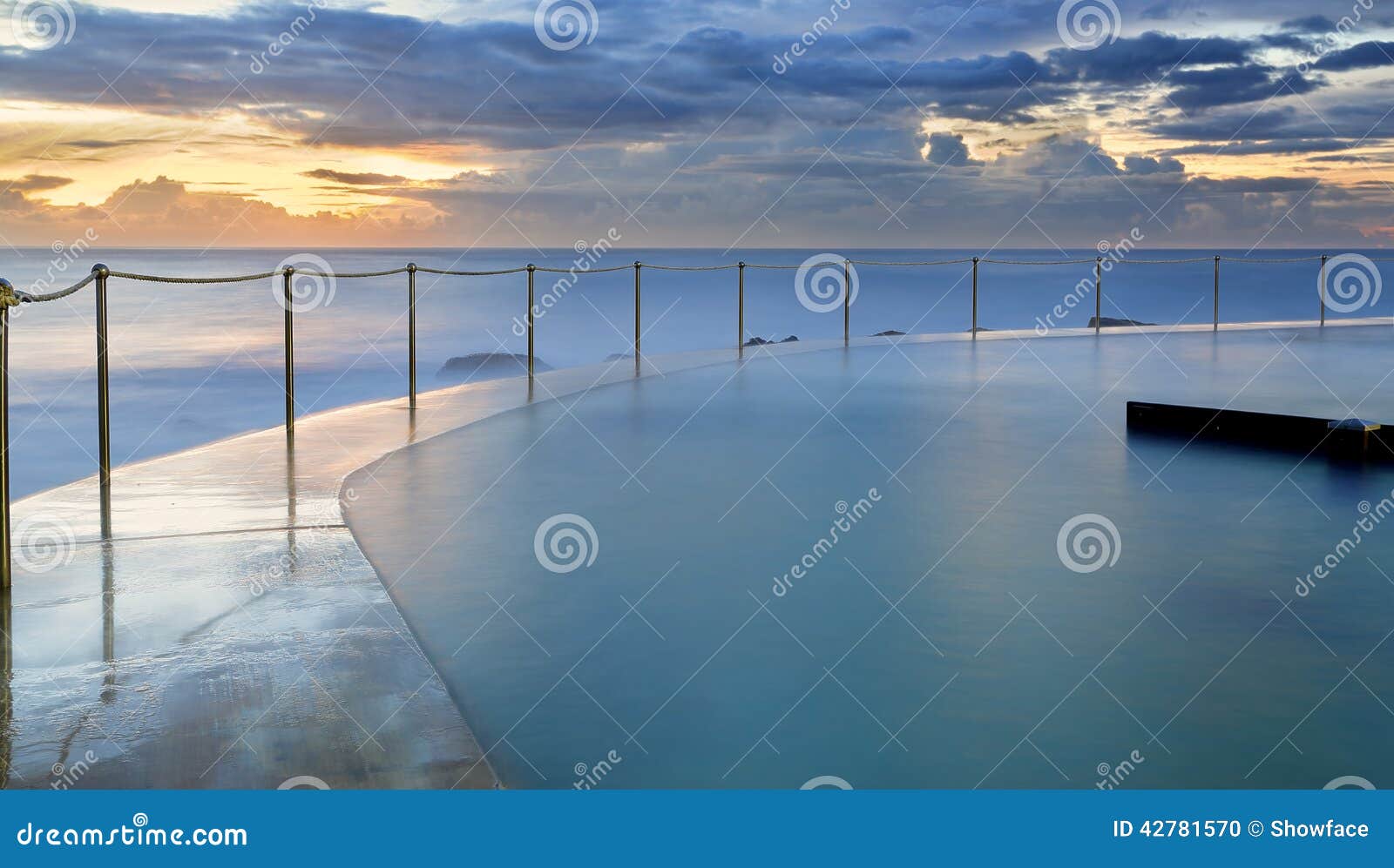Bronte Pool at sunrise stock photo. Image of recreation - 42781570