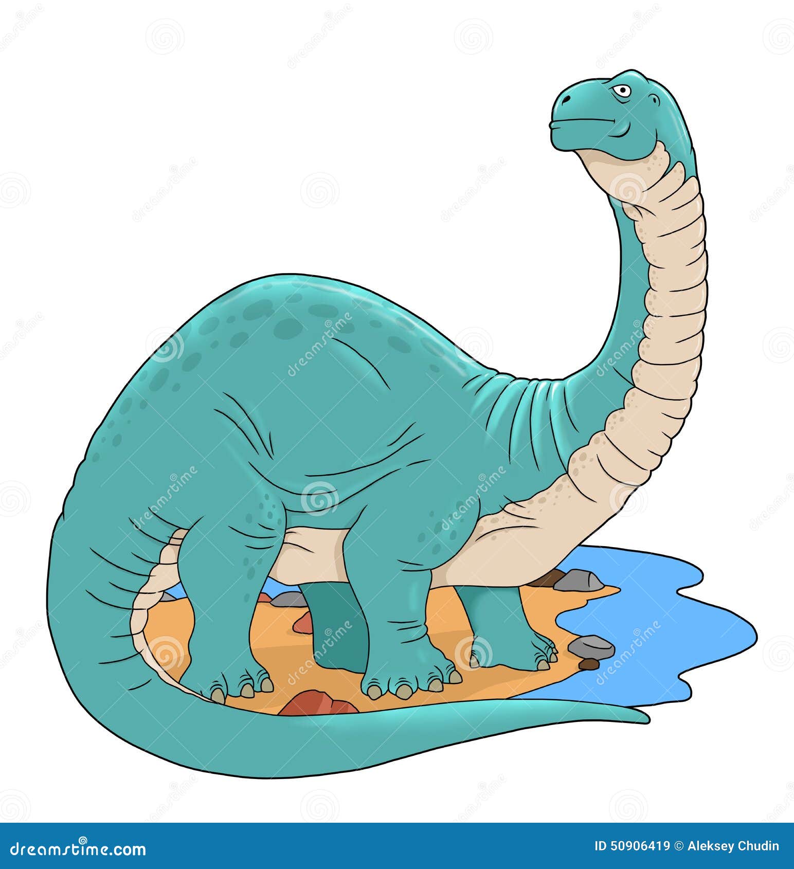 Brontosaurus illustrazione di stock. Illustrazione di brontosauro ...