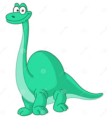 Brontosaurus dinosaur stock vector. Illustration of green - 26256265