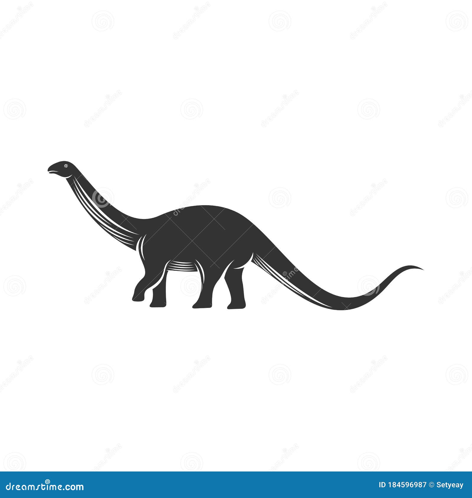 Brontosaurus Logo Design Vector. Icon Symbol Stock Illustration ...
