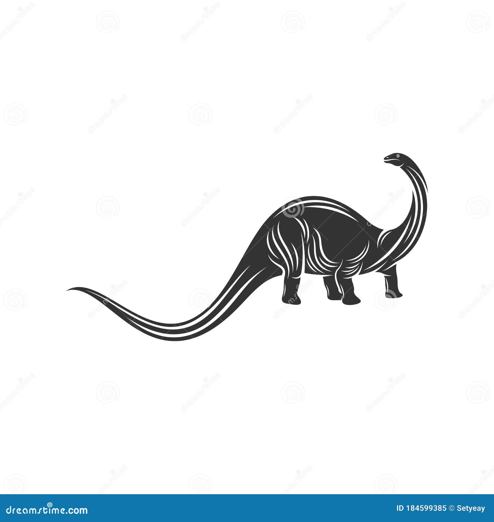Brontosaurus Logo Design Vector. Icon Symbol Stock Illustration ...