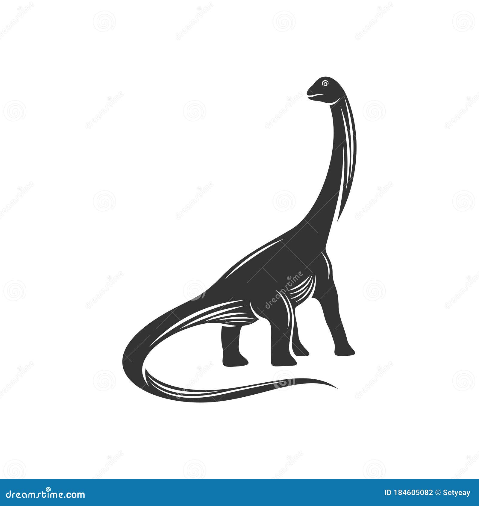 Brontosaurus Logo Design Vector. Icon Symbol Stock Illustration ...