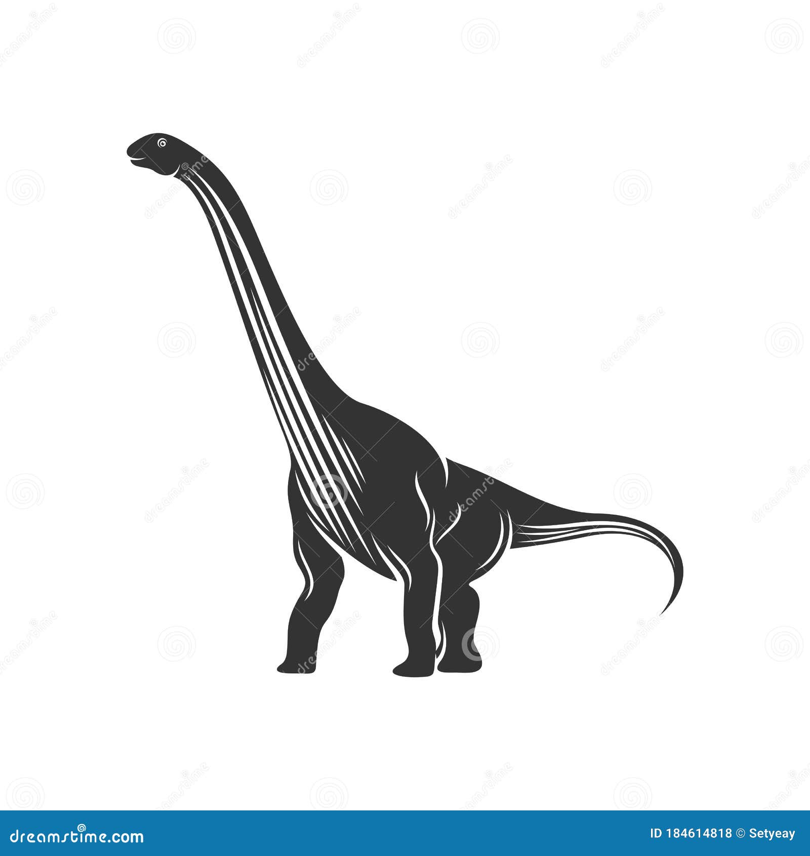 Brontosaurus Logo Design Vector. Icon Symbol Stock Illustration ...