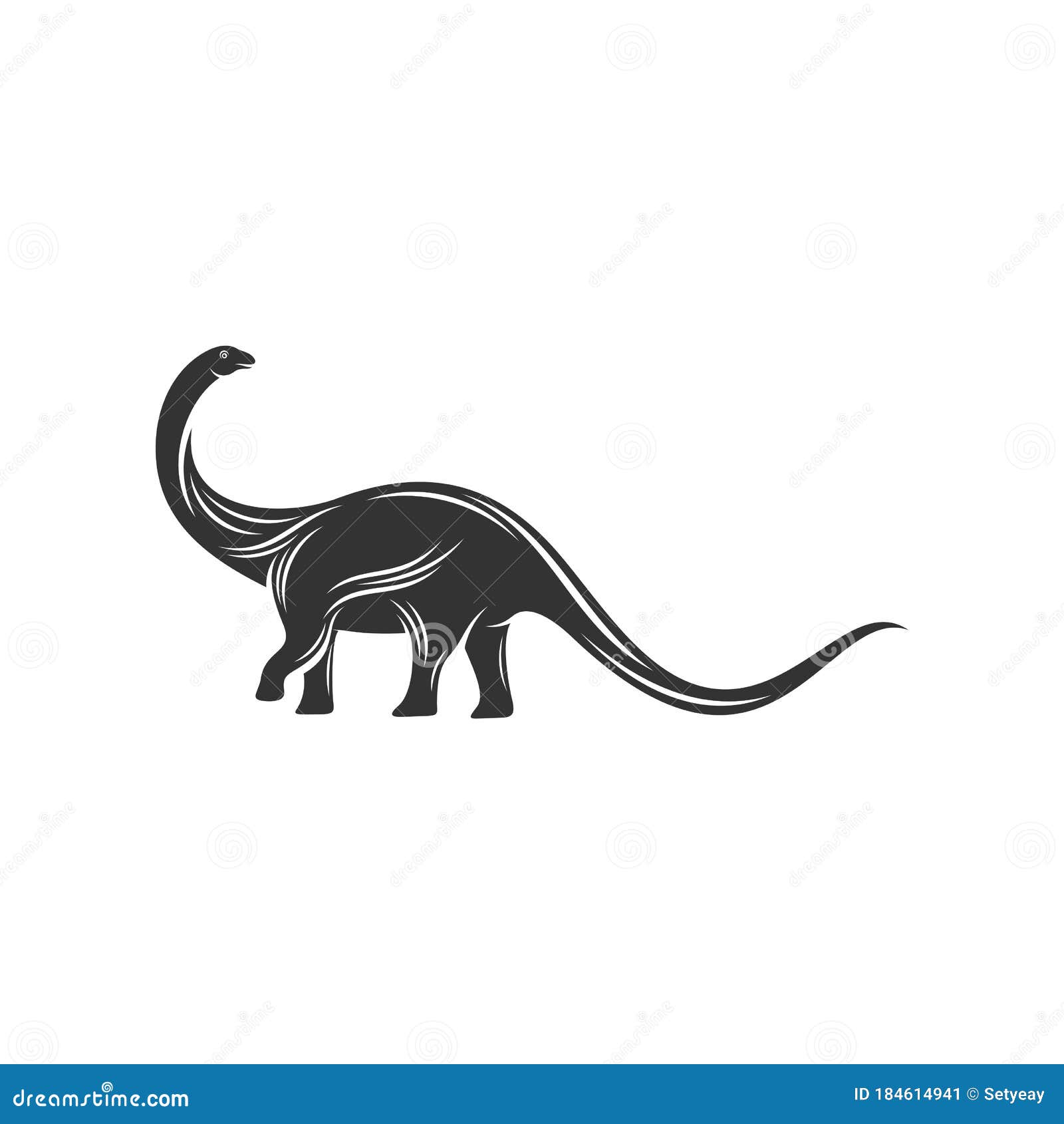 Brontosaurus Logo Design Vector. Icon Symbol Stock Illustration ...