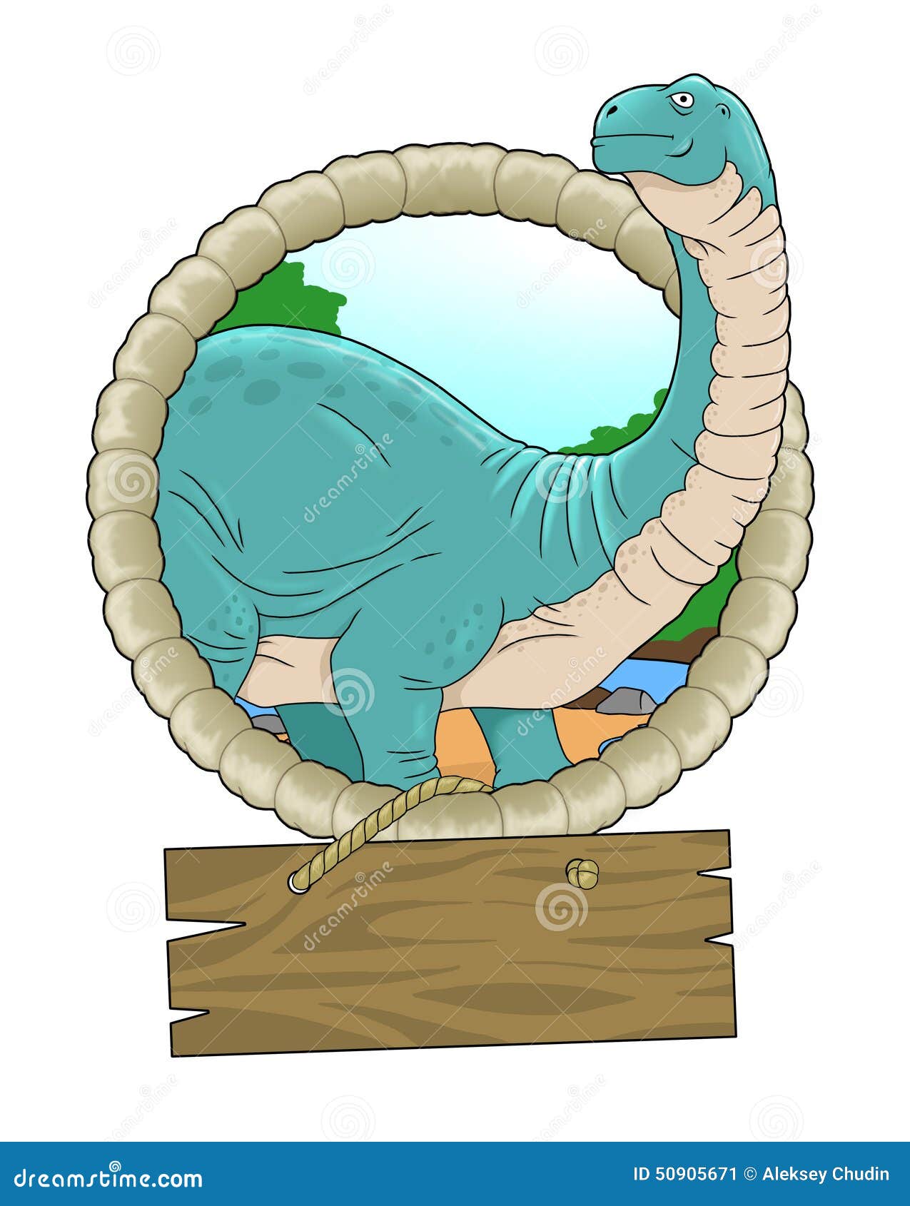 Brontosaurus stock illustration. Illustration of brontosaurus - 50905671