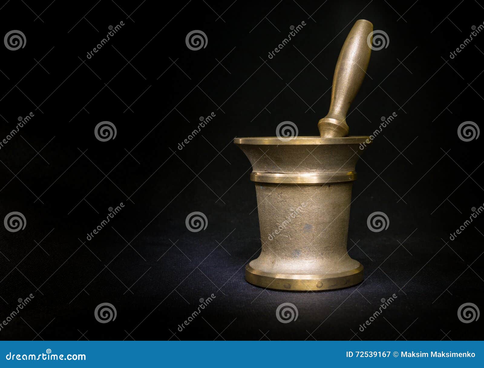 Bronze Ancient Mortar and Pestle. Stock Image - Image of bronzed ...